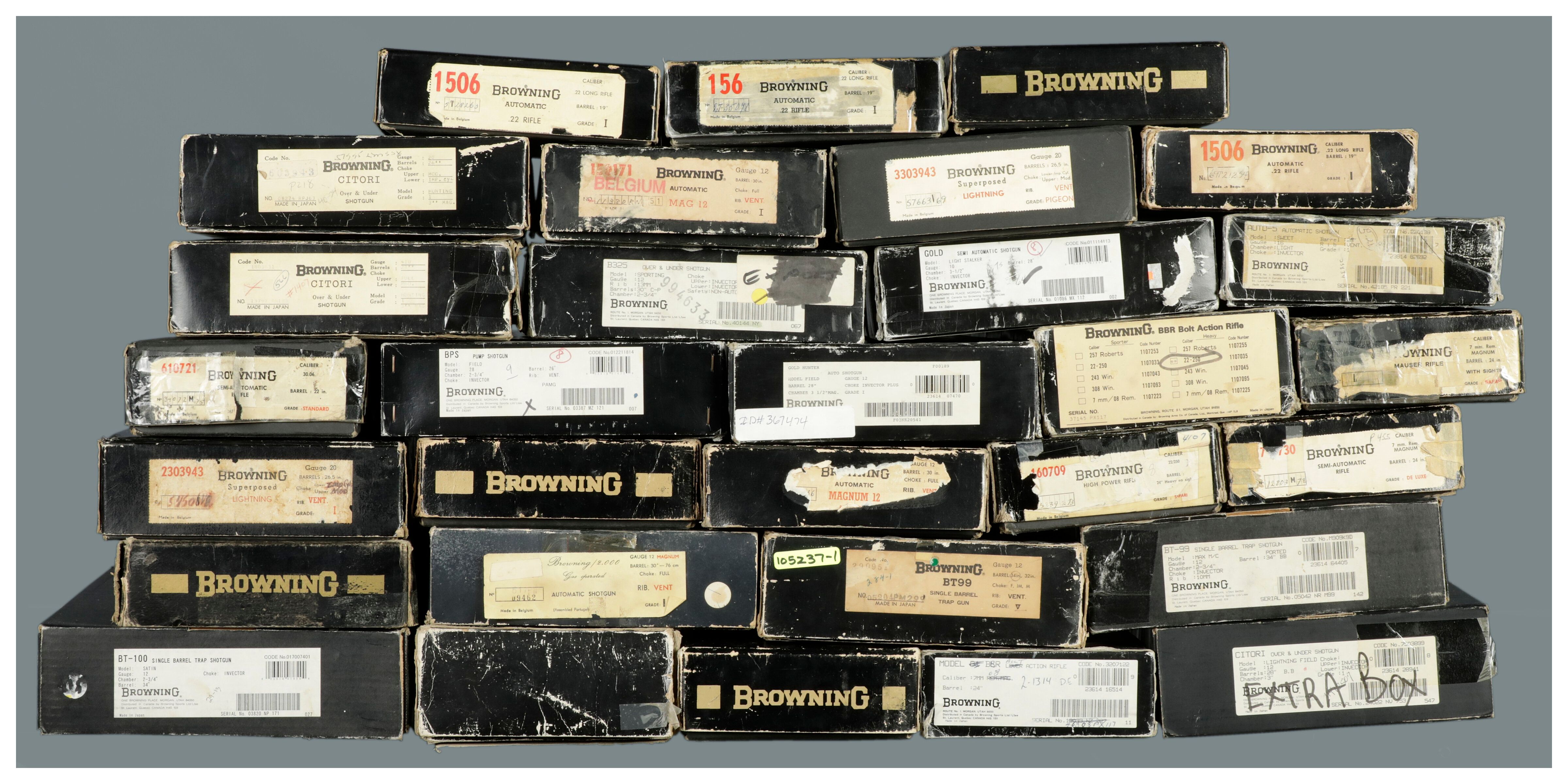 Large Grouping of Browning Long Gun Boxes | Rock Island Auction