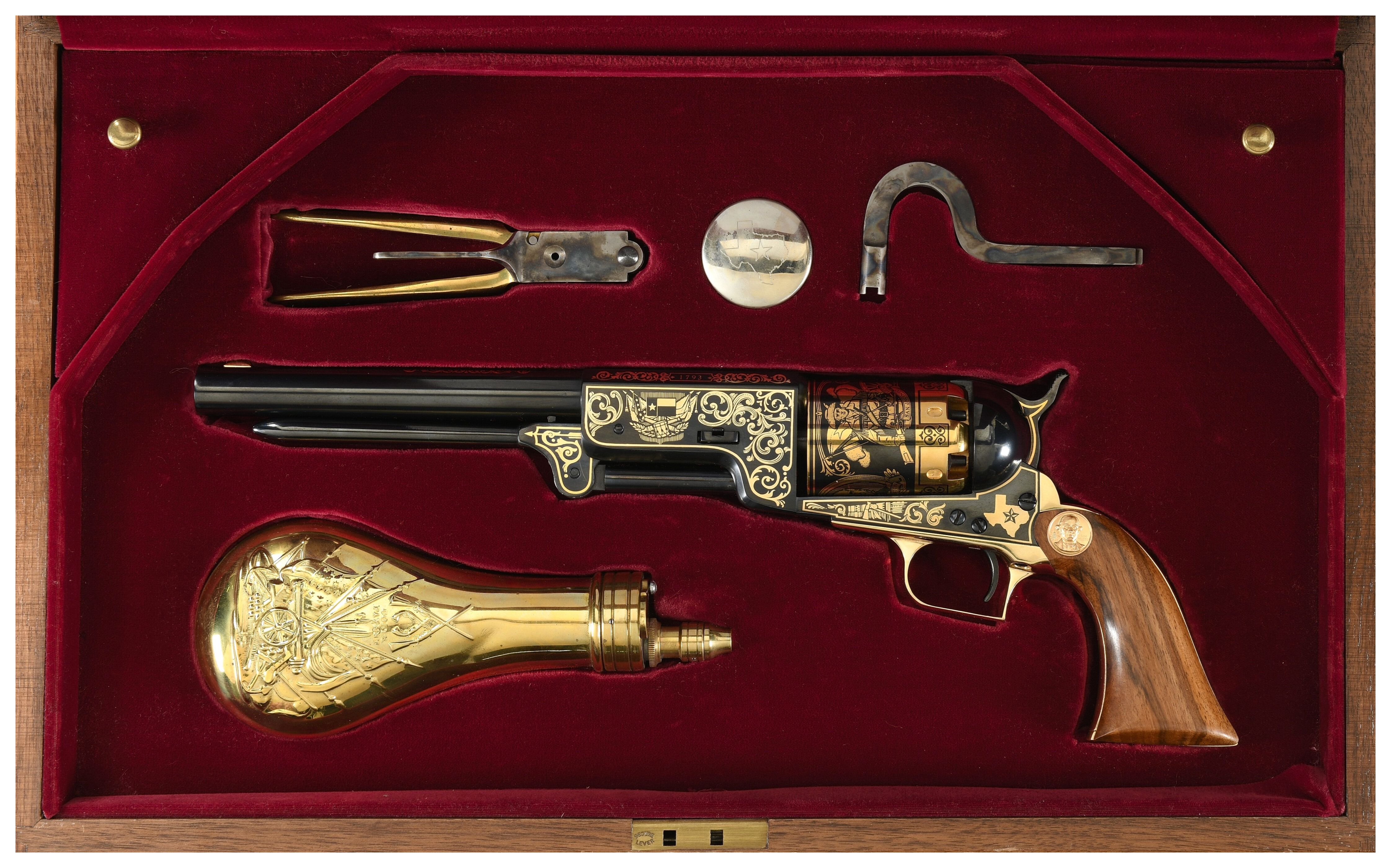Cased U.S. Historical Society Sam Houston Colt Walker Revolver | Rock ...