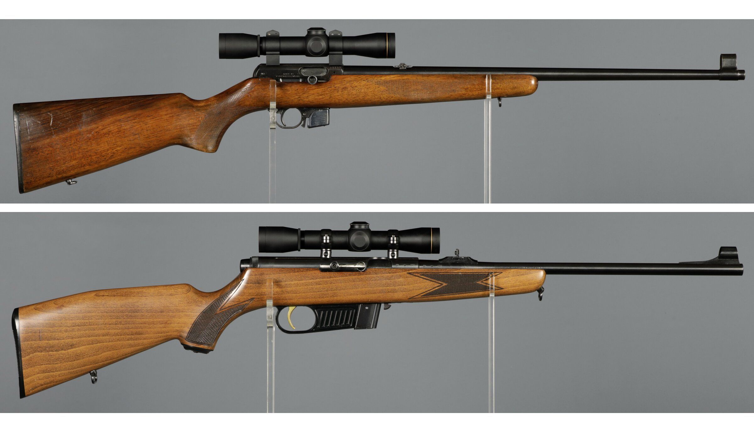 Two European Semi-Automatic Rifles with Scopes | Rock Island Auction