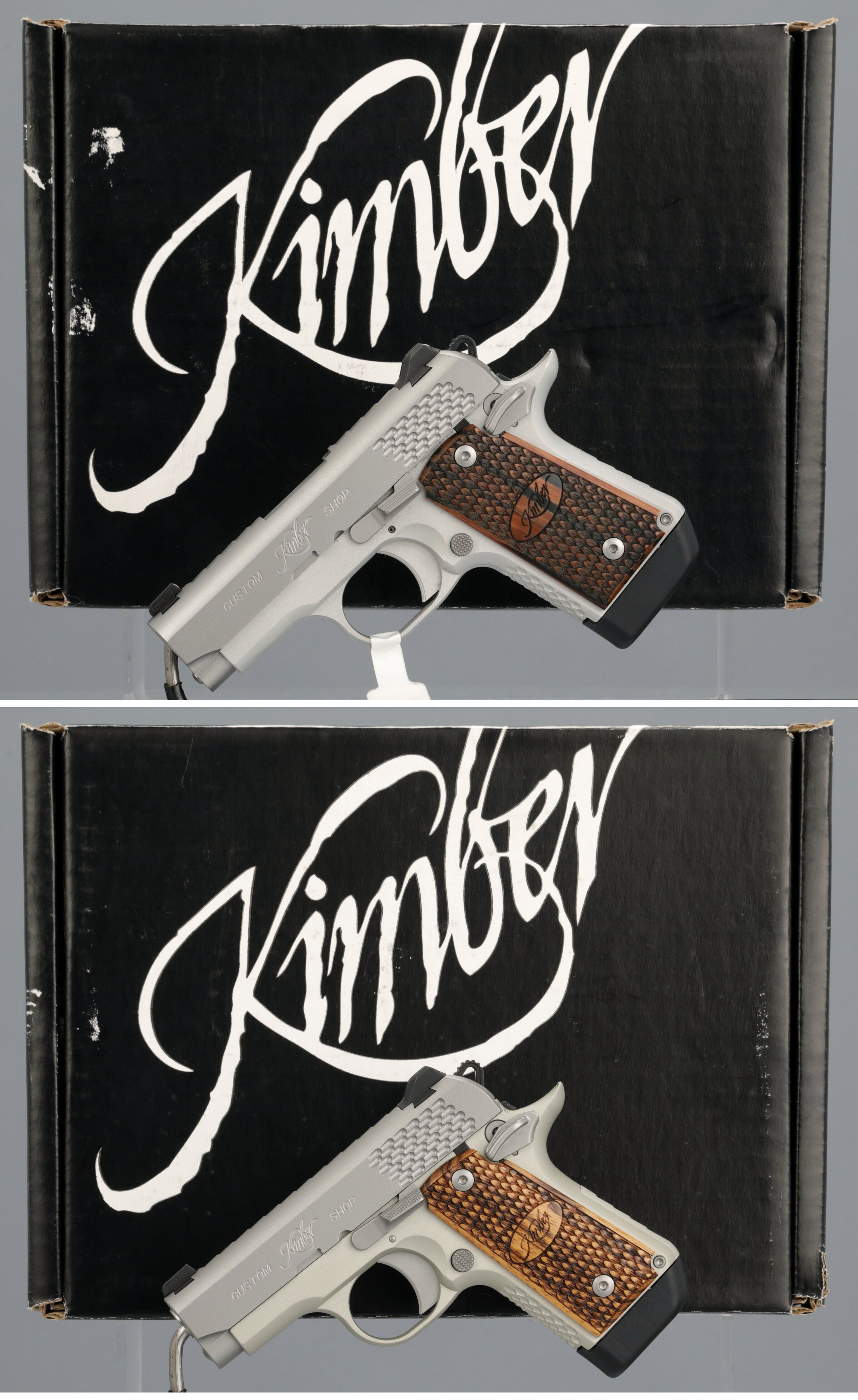 Two Kimber Custom Shop Semi-Automatic Pistols with Boxes | Rock Island ...