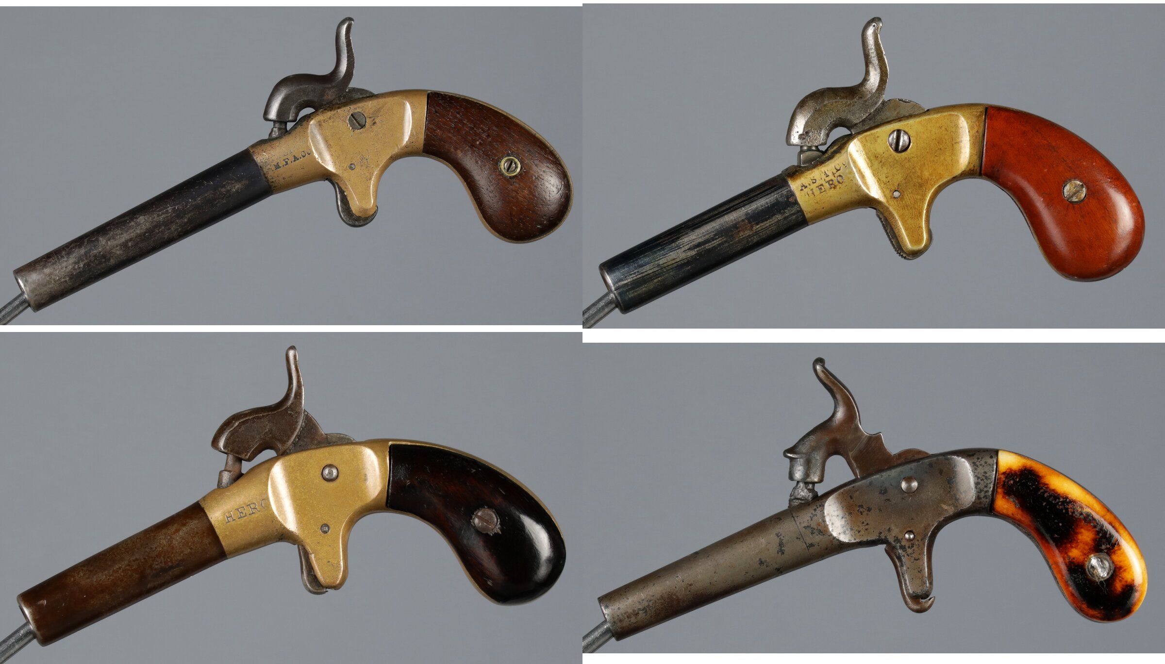Four Single Shot Derringers | Rock Island Auction