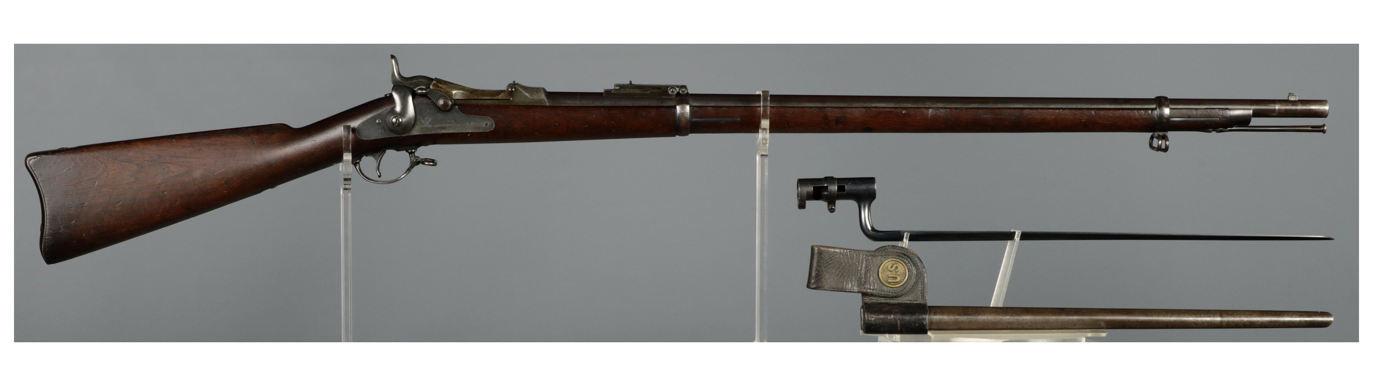 U.S. Springfield Amory Model 1884 Trapdoor Rifle with Bayonet | Rock ...