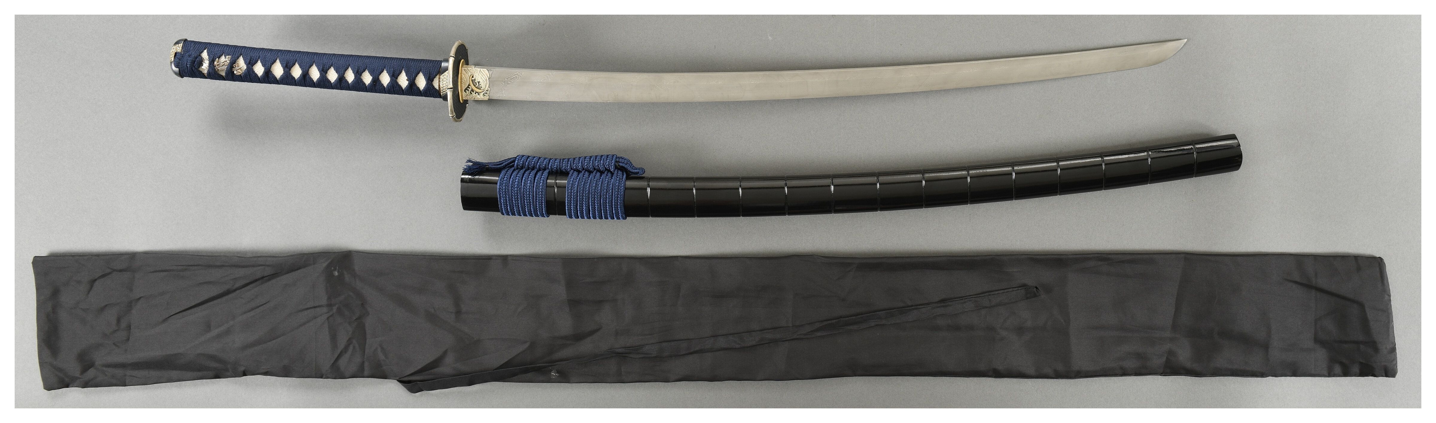 Japanese Uchigatana Style Sword with Scabbard | Rock Island Auction