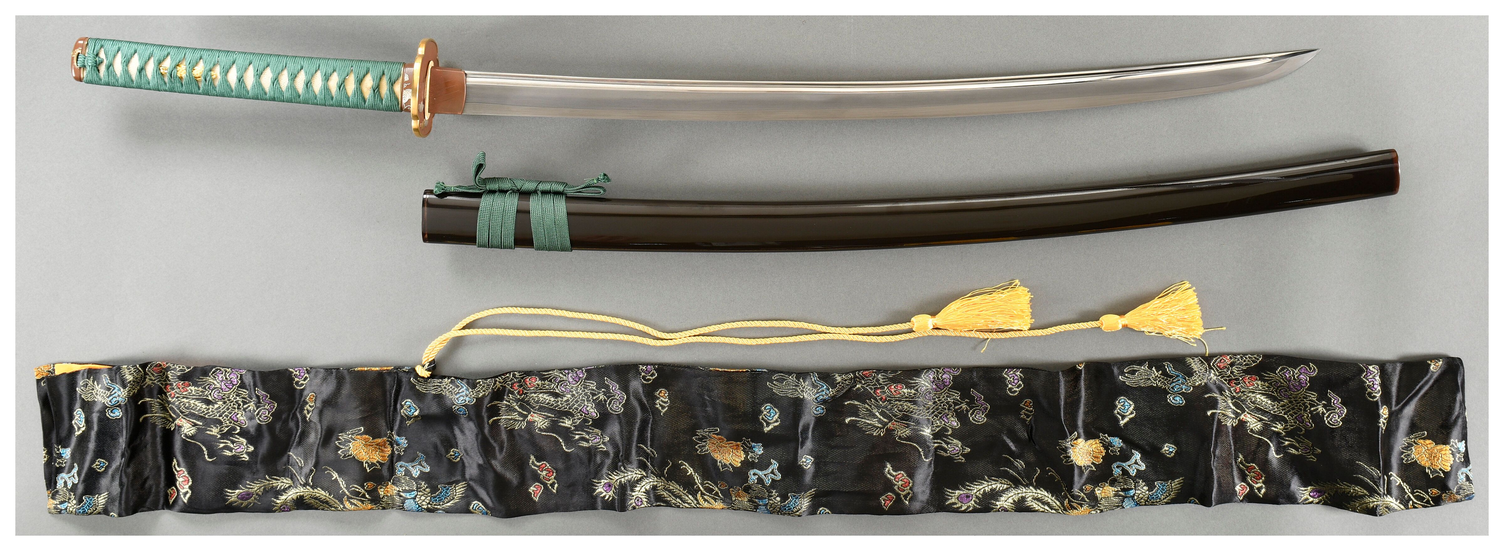 Japanese Tachi Style Sword with Scabbard | Rock Island Auction