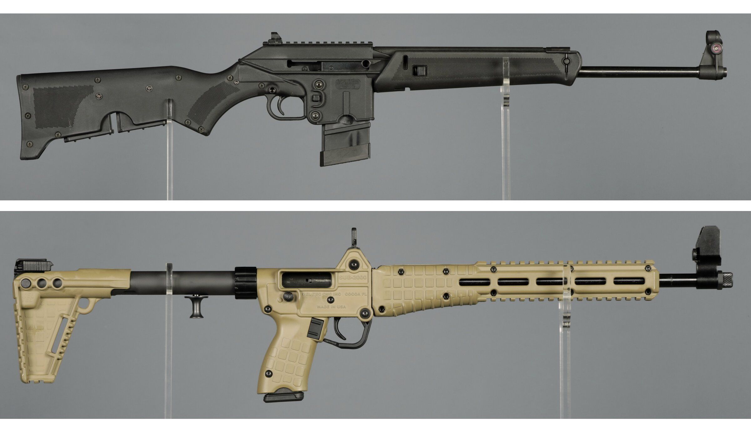 Two Kel-Tec Semi-Automatic Rifles | Rock Island Auction