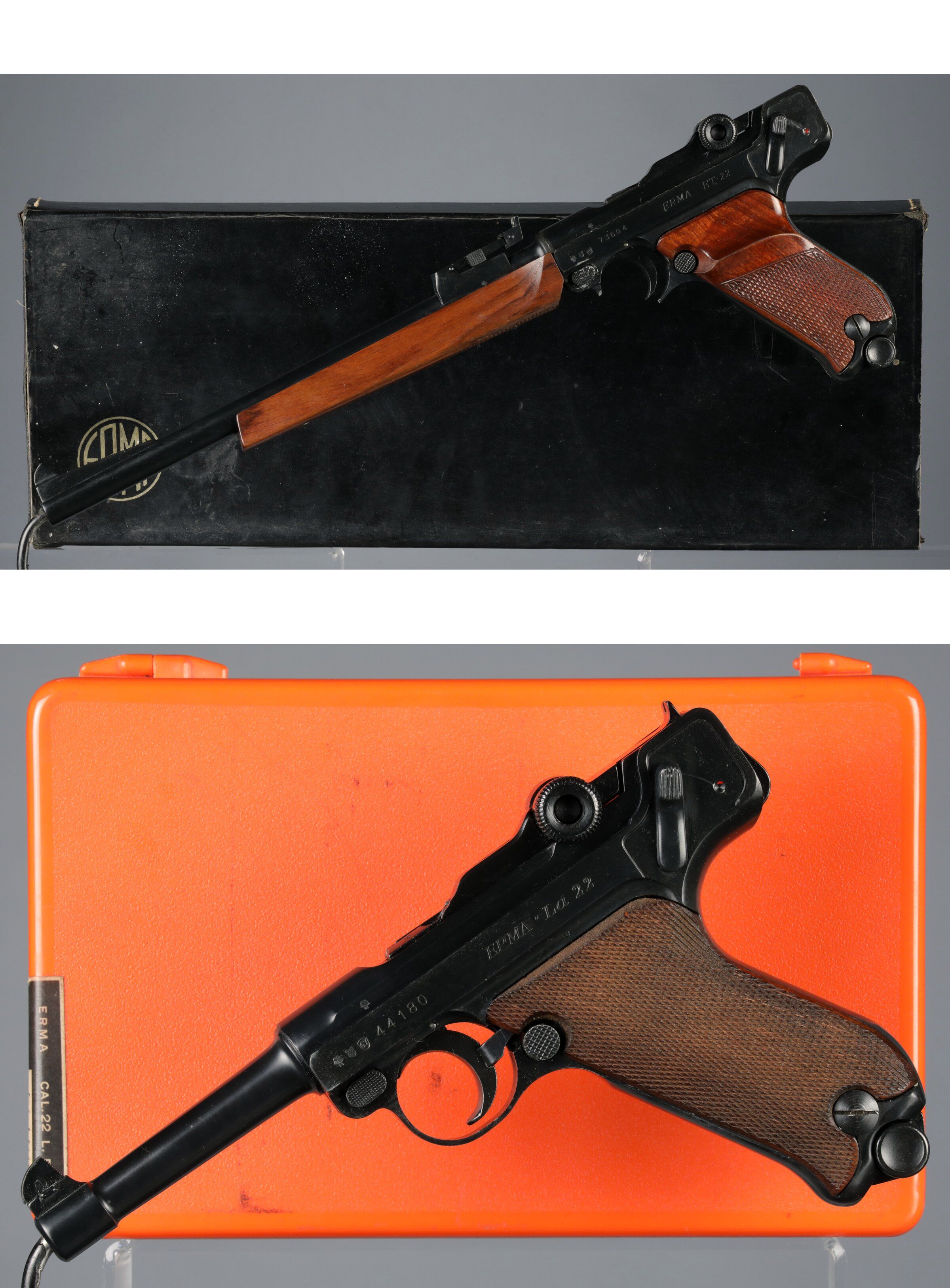 Two Erma Werke Luger Style Semi-Automatic Pistols | Rock Island Auction