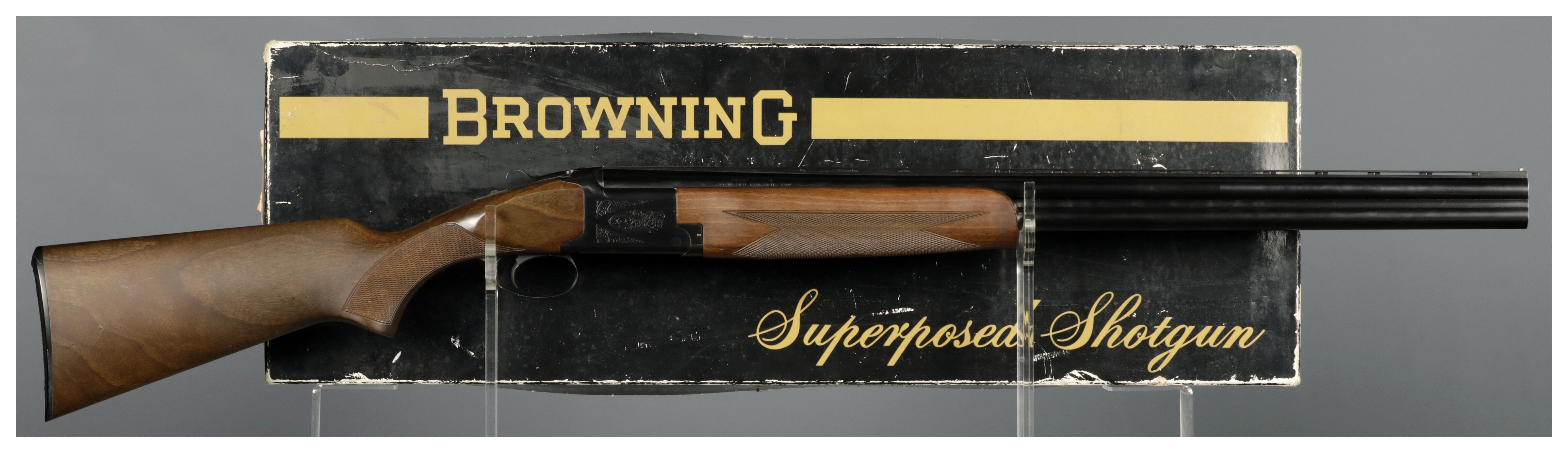 Belgian Browning B-27 Superposed Shotgun with Box | Rock Island Auction