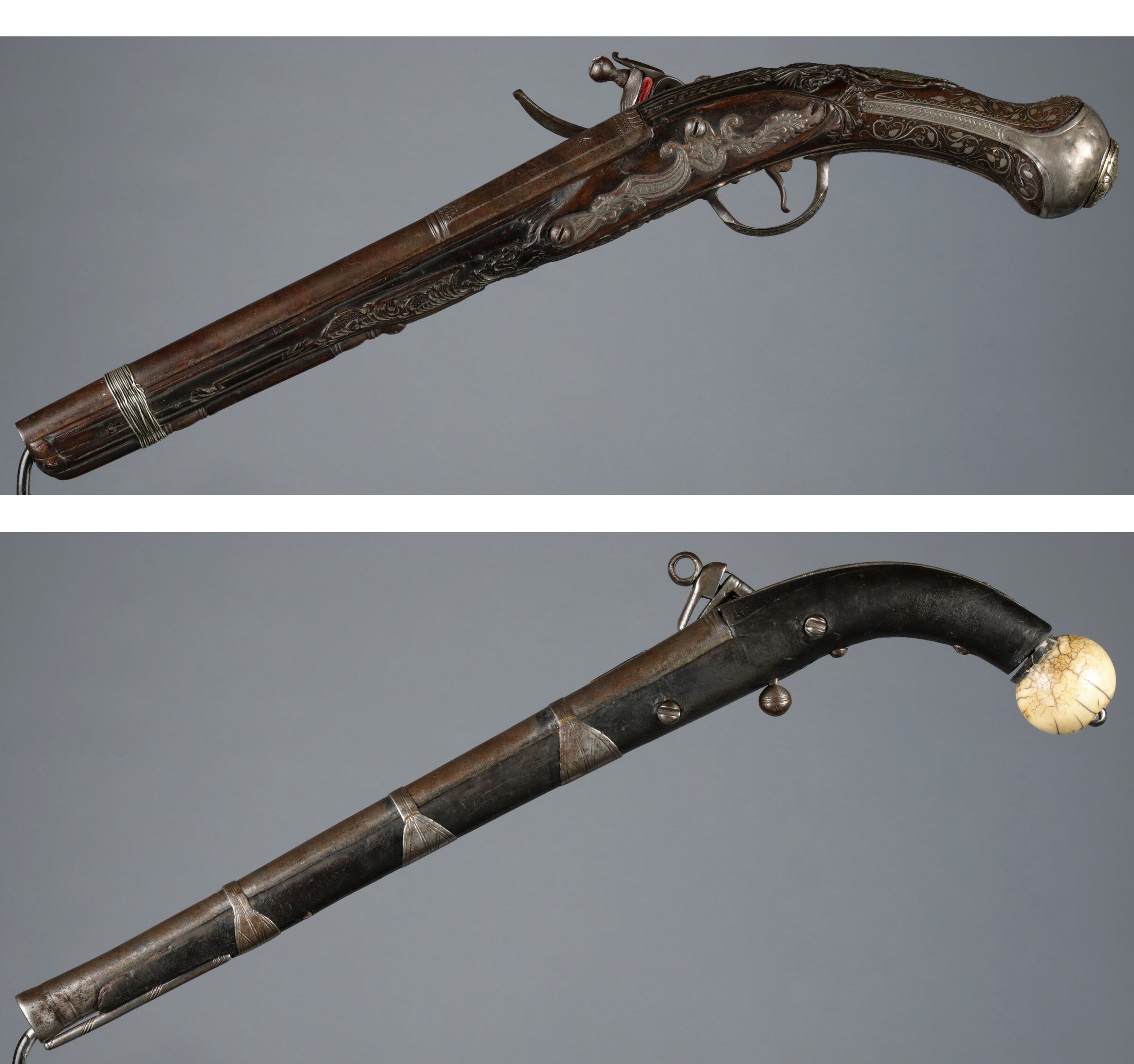 Two Middle Eastern Copies of Flintlock Pistols | Rock Island Auction