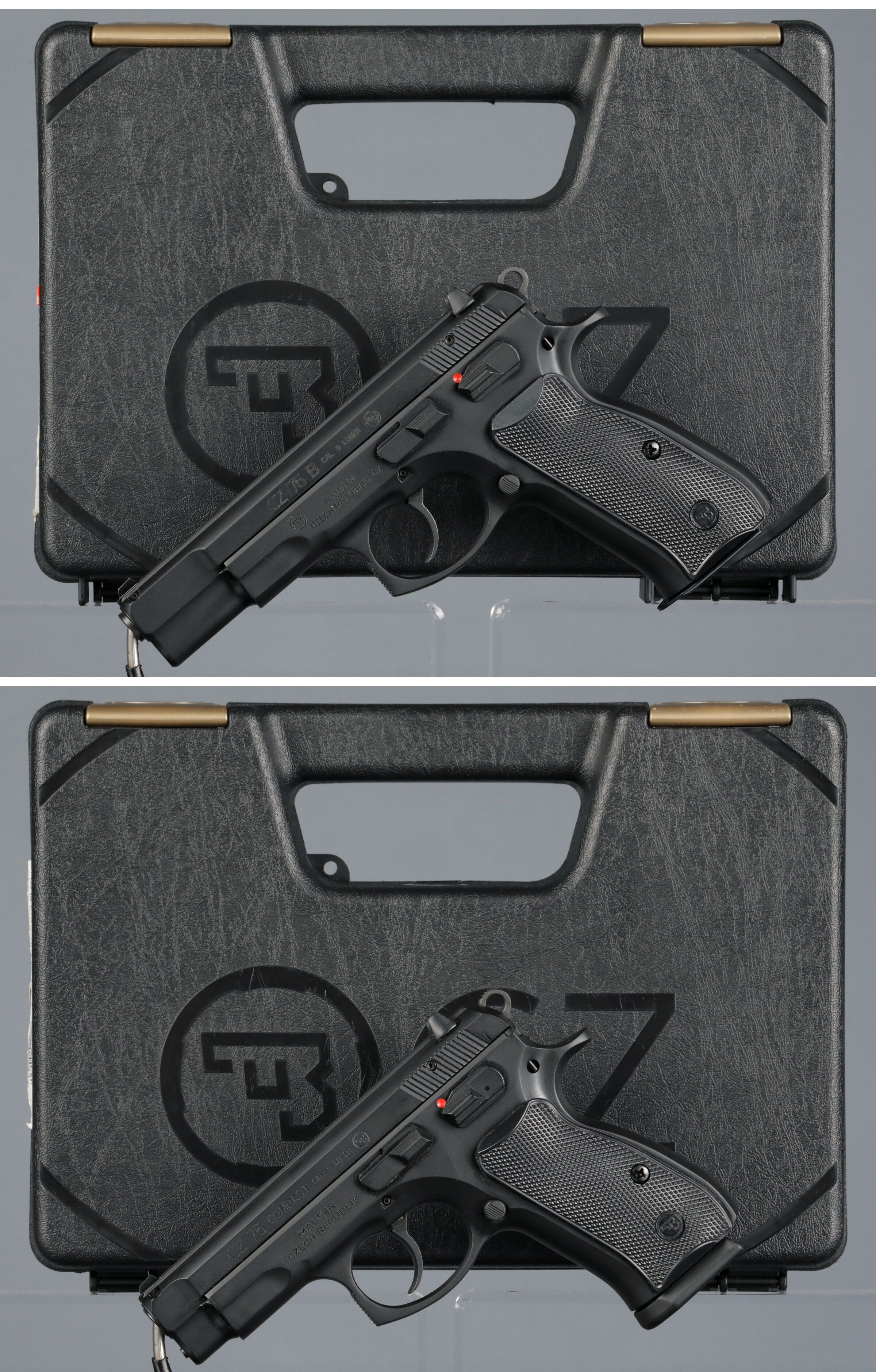 Two CZ Model 75 Semi-Automatic Pistols with Cases | Rock Island Auction