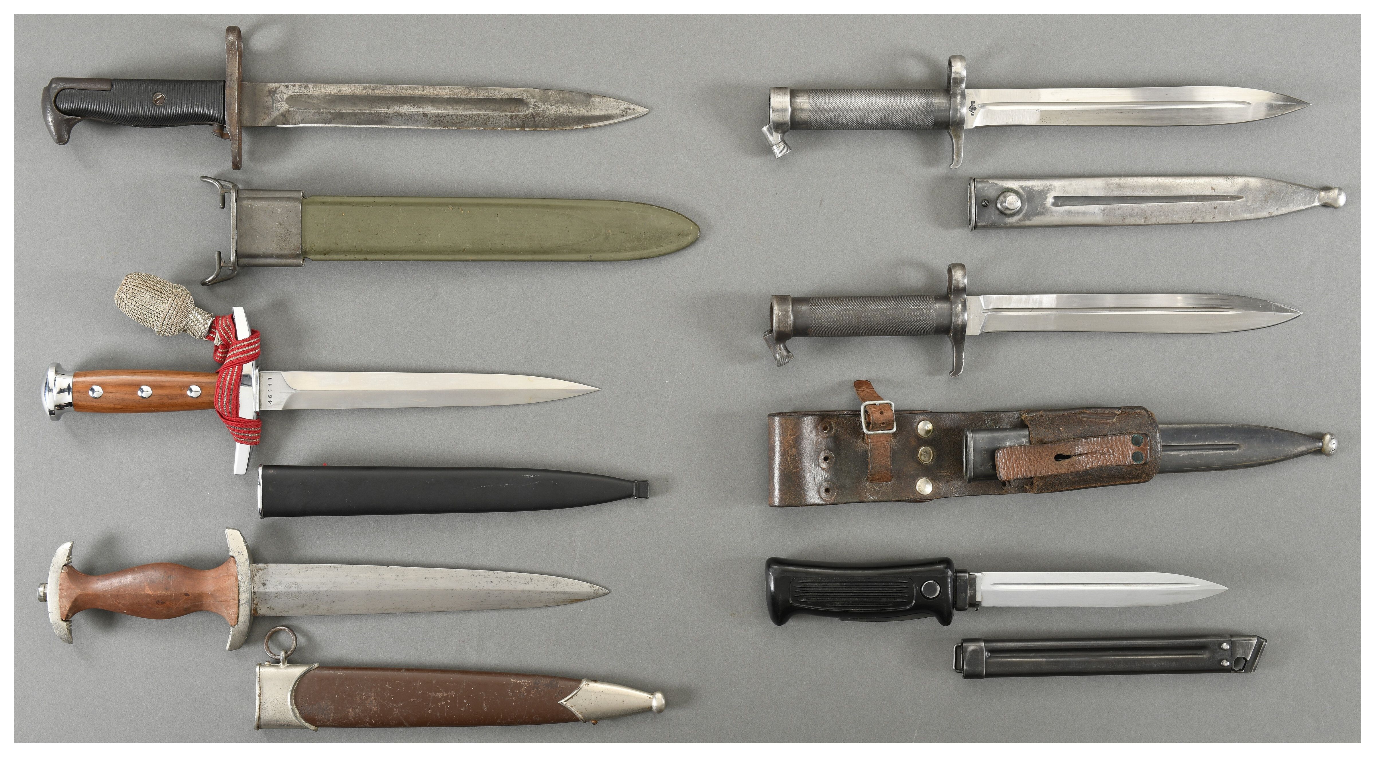 Six Military Edged Weapons with Sheaths | Rock Island Auction