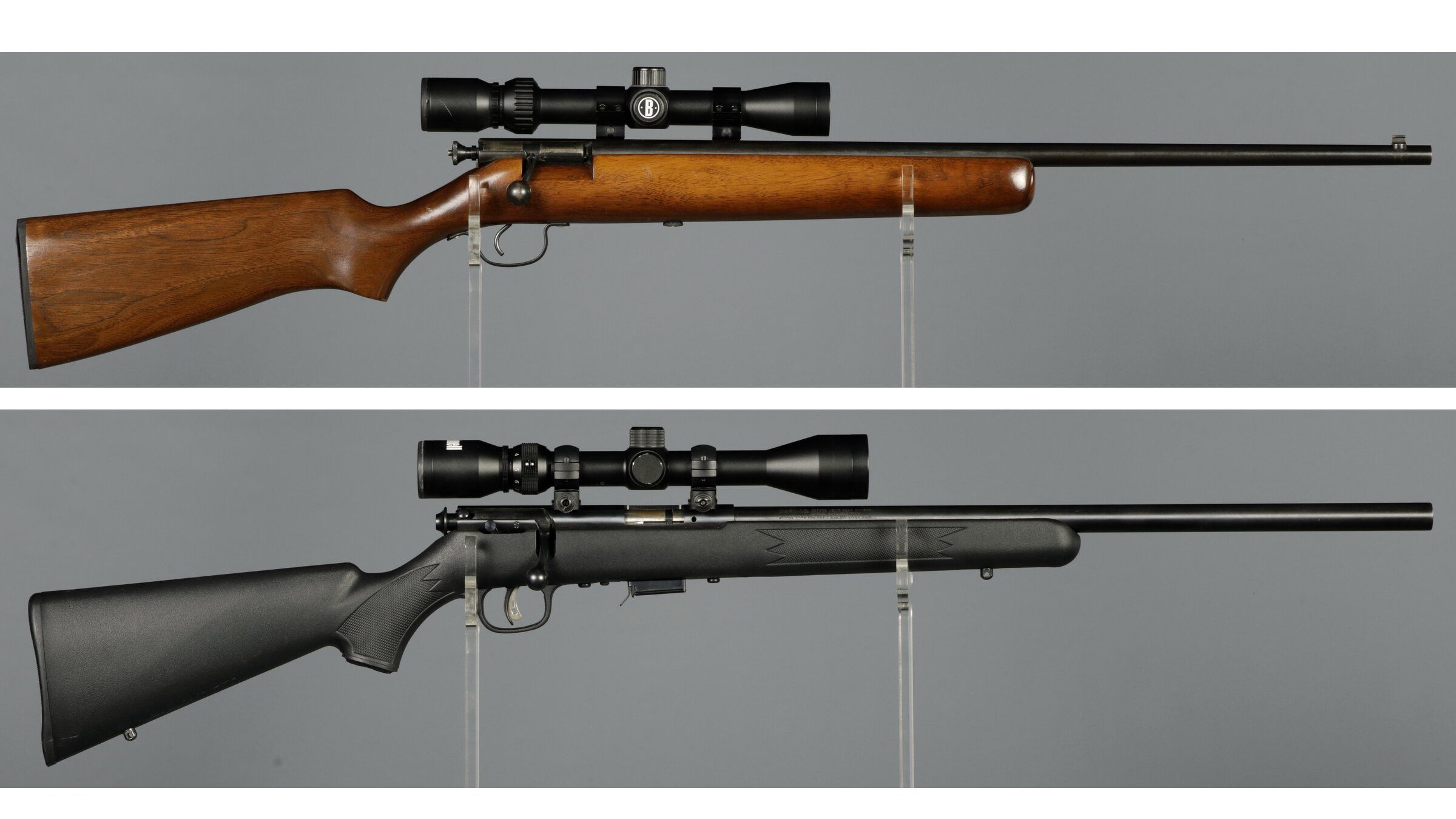 Two Savage Bolt Action Rifles with Scopes | Rock Island Auction