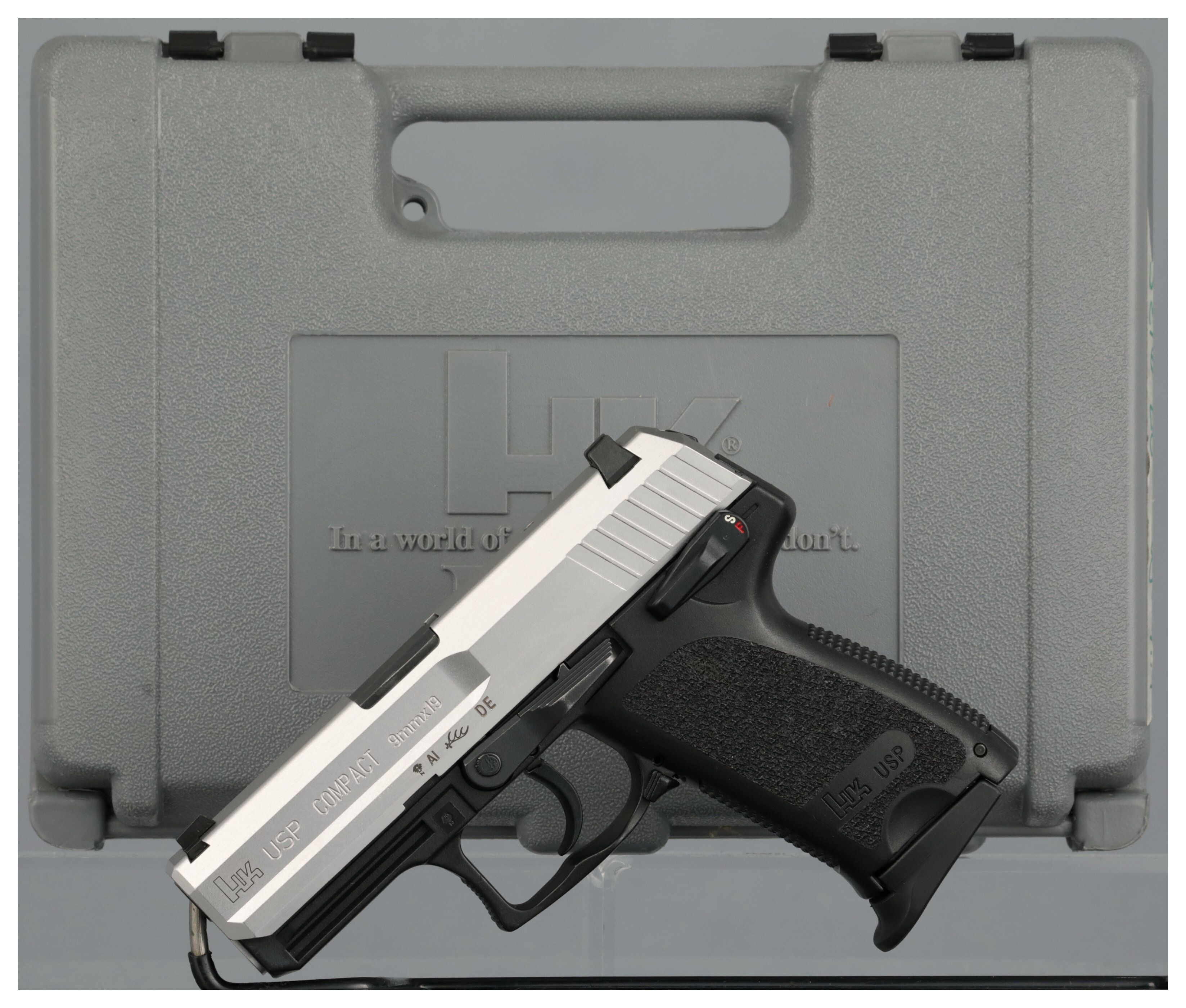 Heckler And Koch Usp Compact Semi Automatic Pistol With Case Rock