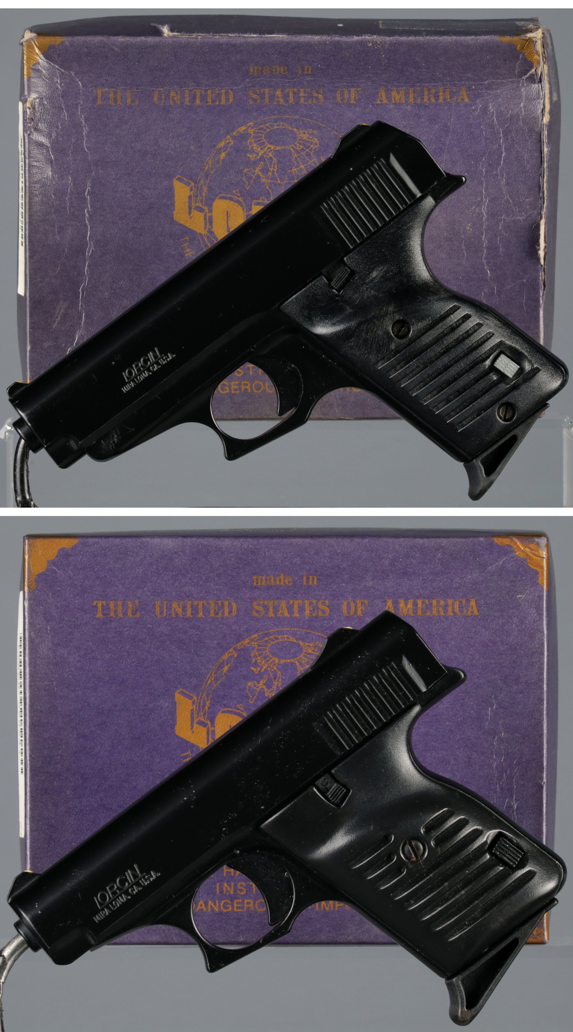 Two Lorcin Semi-Automatic Pistols with Boxes | Rock Island Auction