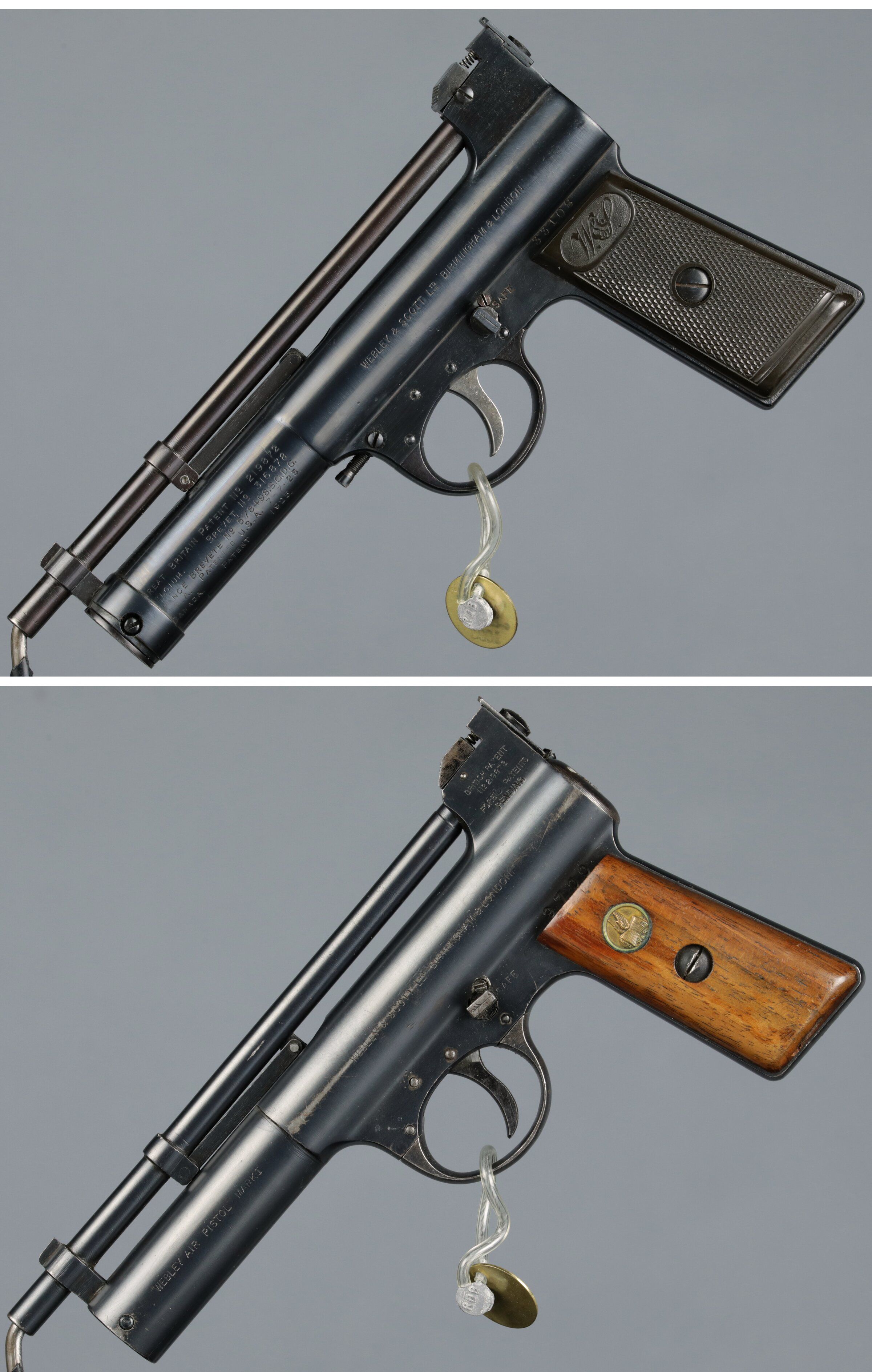Two Webley & Scott Break Action Air-Pistols | Rock Island Auction