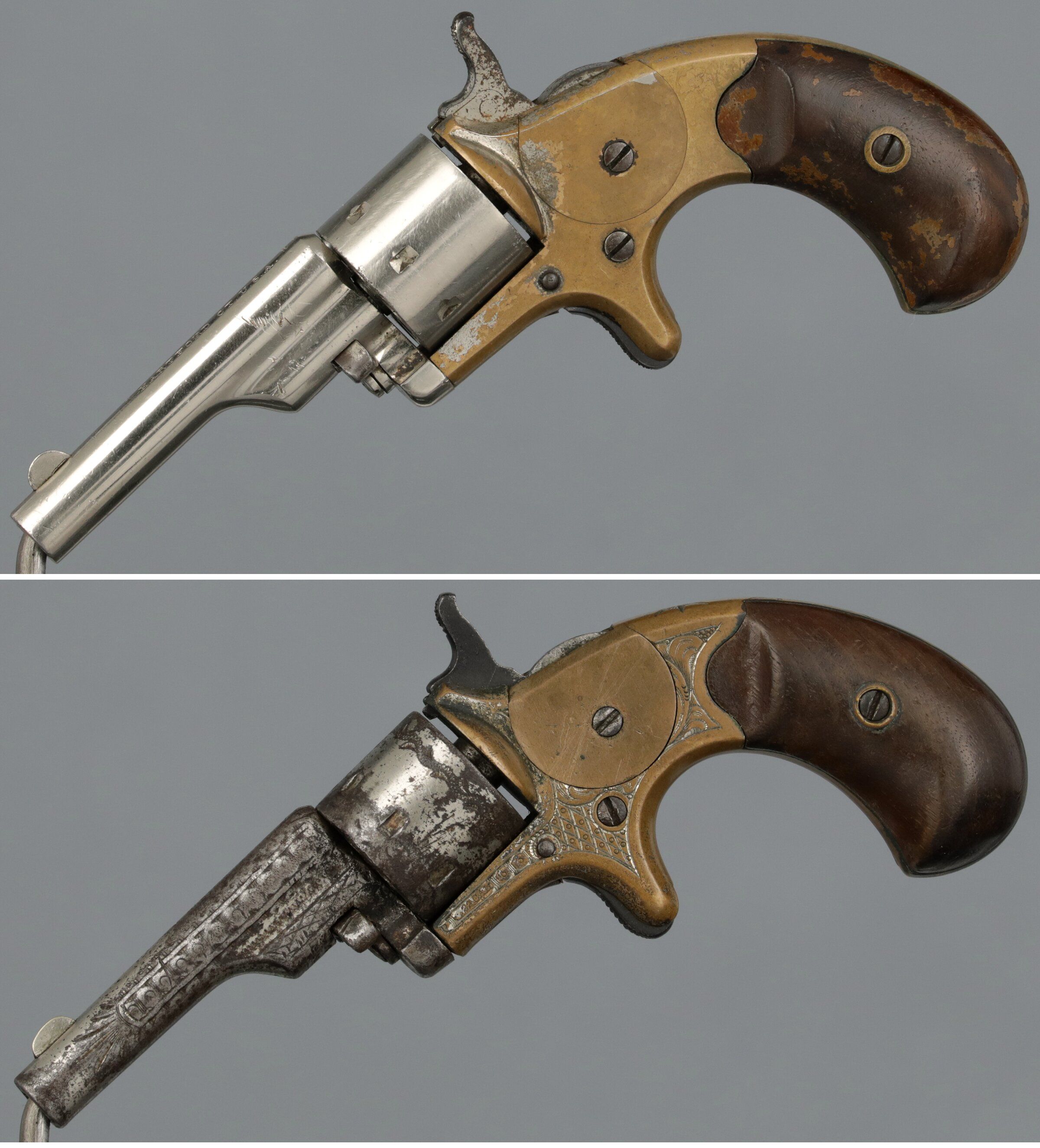 Two Colt Open Top Pocket Spur Trigger Revolvers | Rock Island Auction