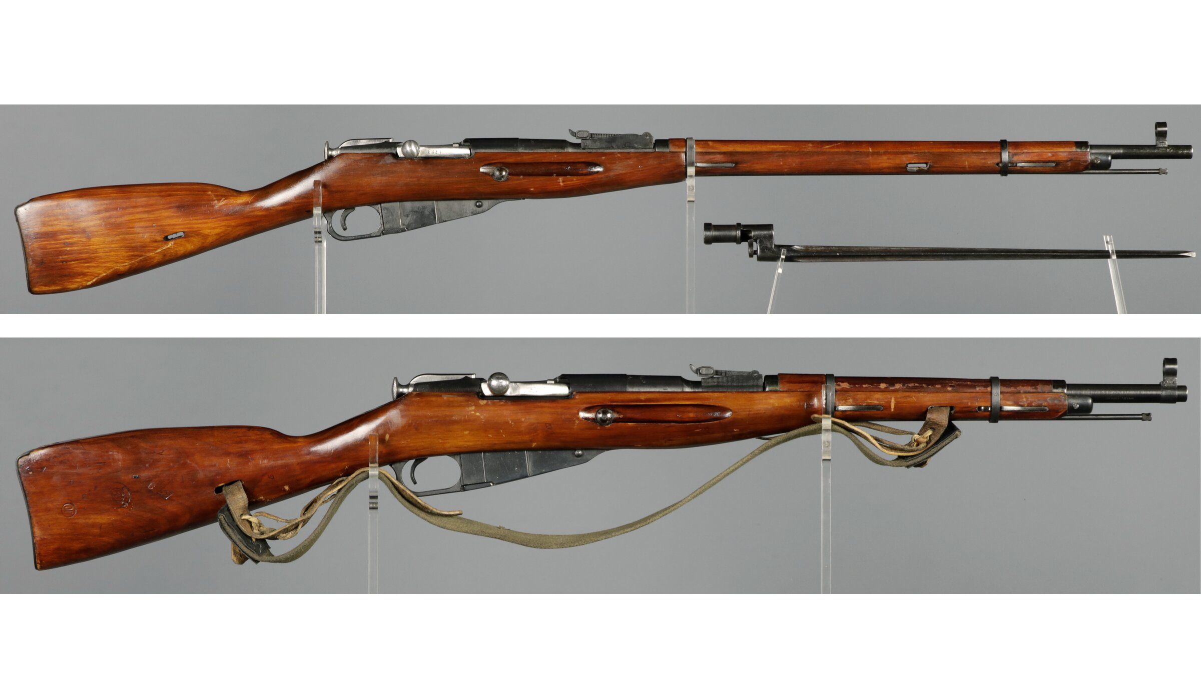 Two Soviet Izhevsk Arsenal Mosin-Nagant Bolt Action Rifles | Rock ...