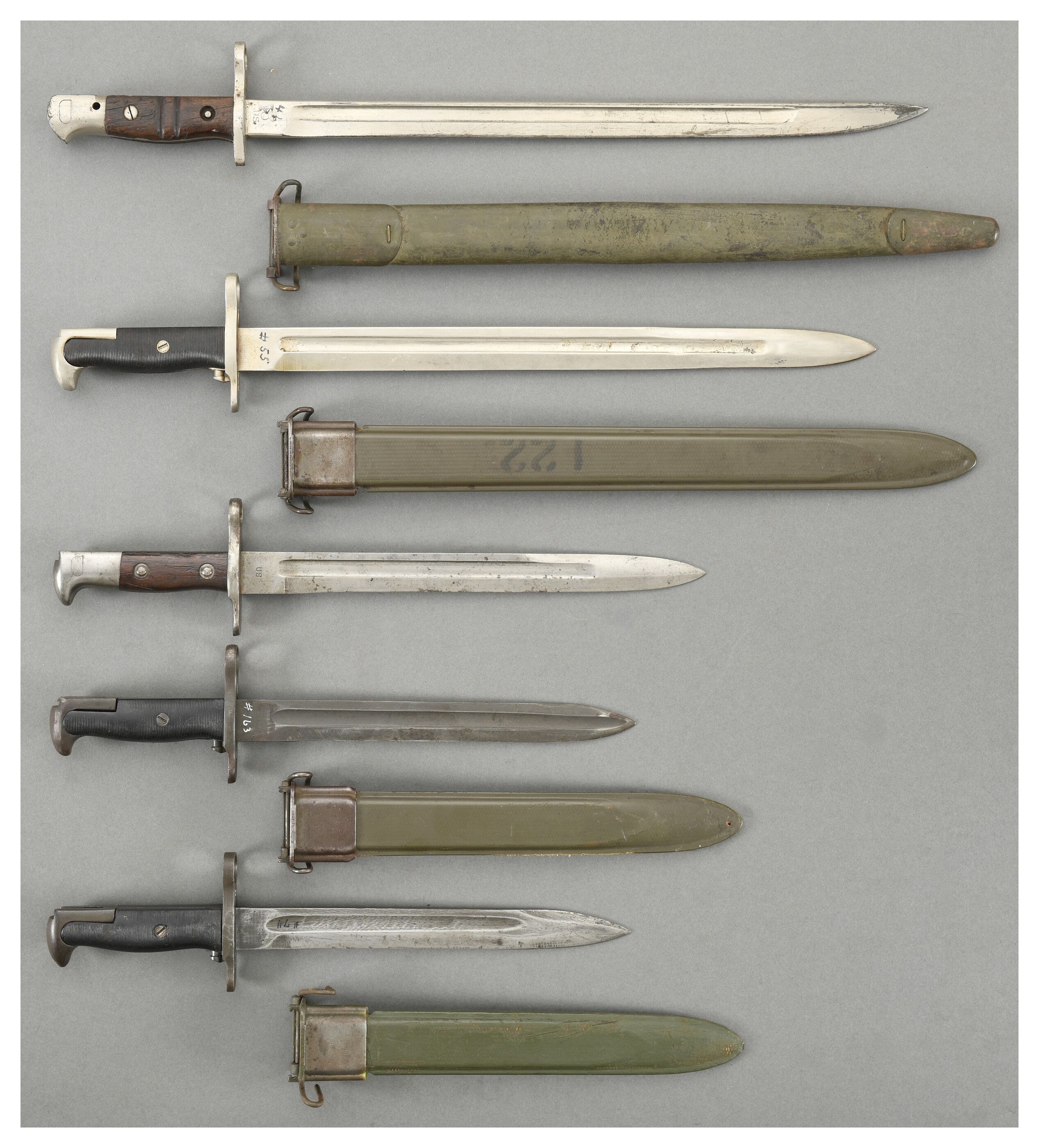 Five US Marked Bayonets | Rock Island Auction