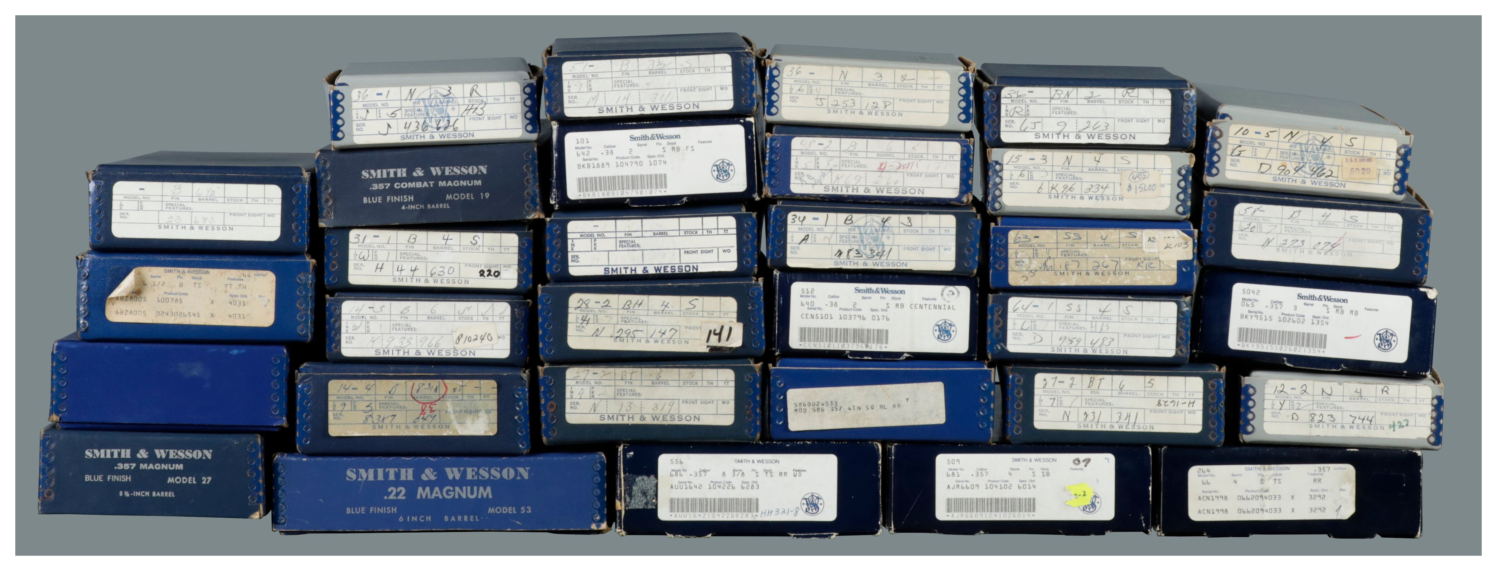 Large Group of Smith & Wesson Handgun Boxes | Rock Island Auction