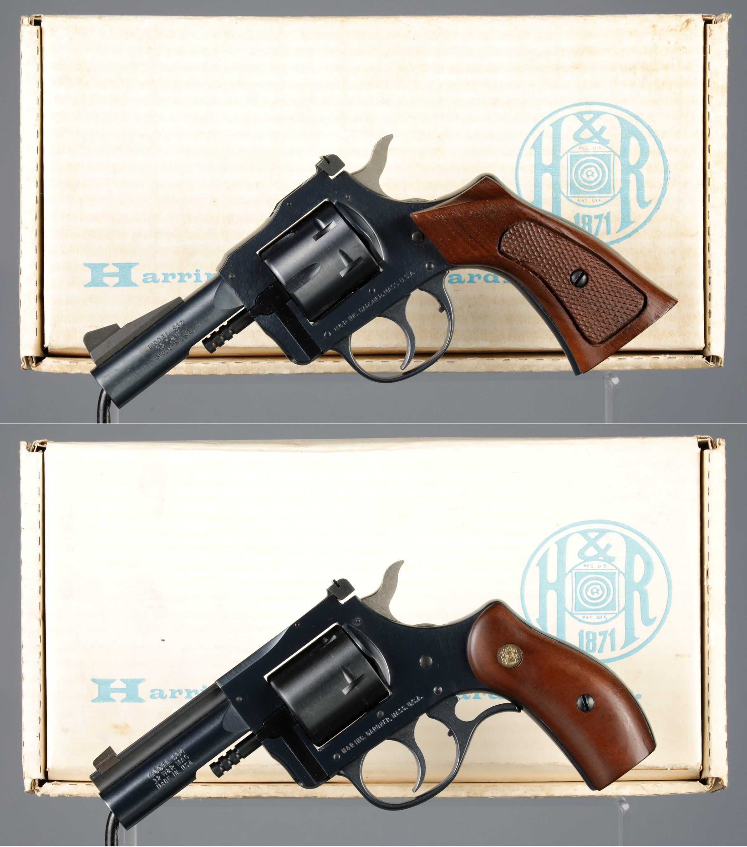 Two Harrington & Richardson Double Action Revolvers with Boxes | Rock ...