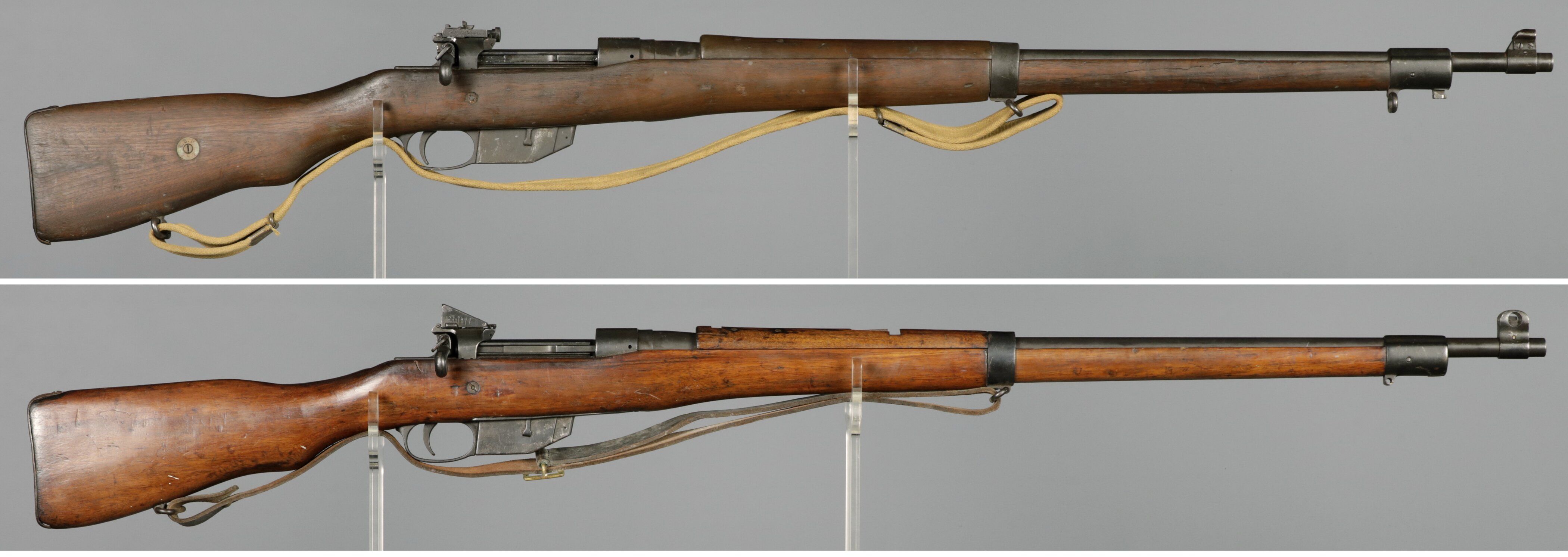 Two Canadian Ross Rifle Co M-10 Straight Pull Bolt Action Rifles | Rock ...