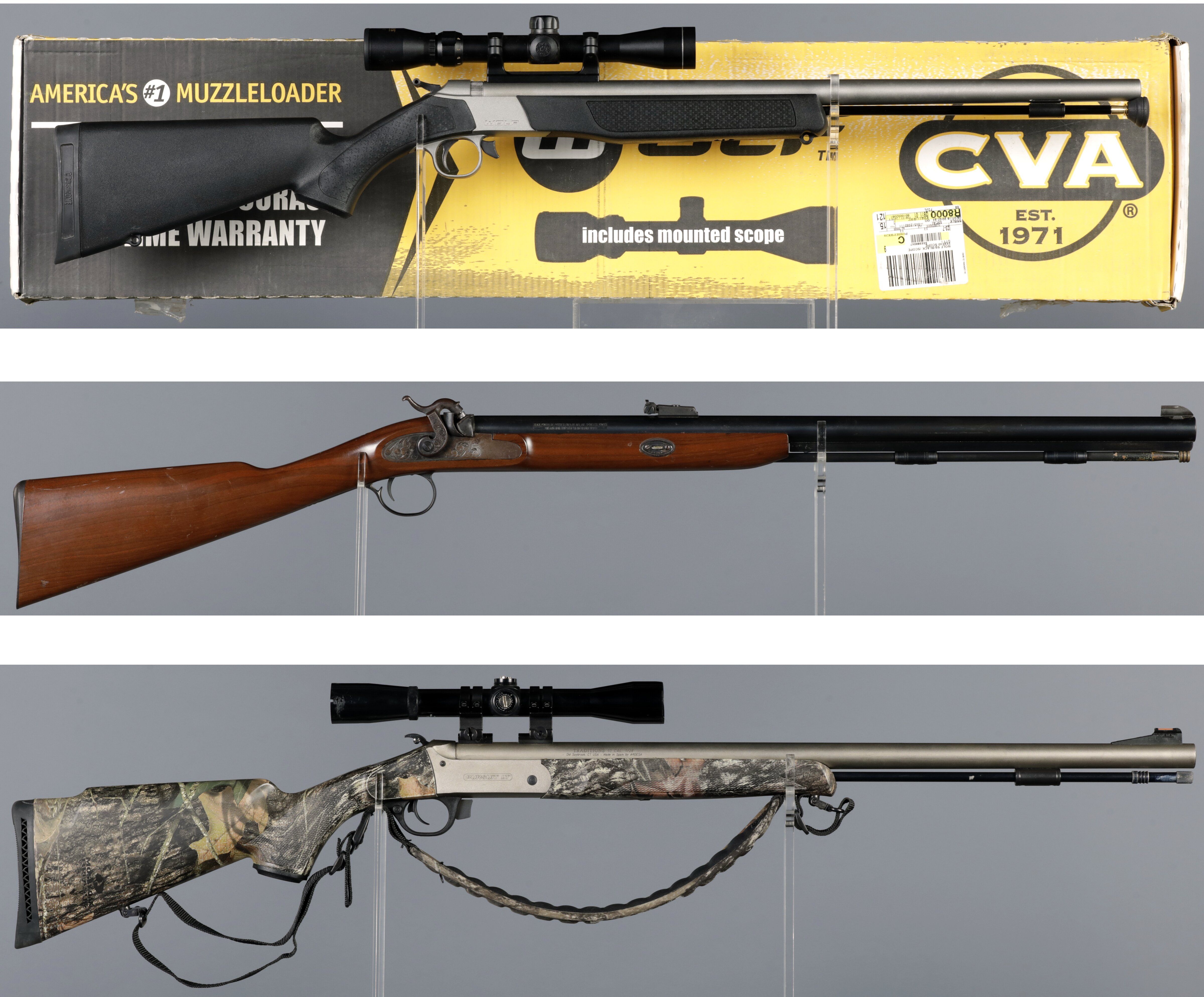 Three Contemporary Percussion Rifles | Rock Island Auction