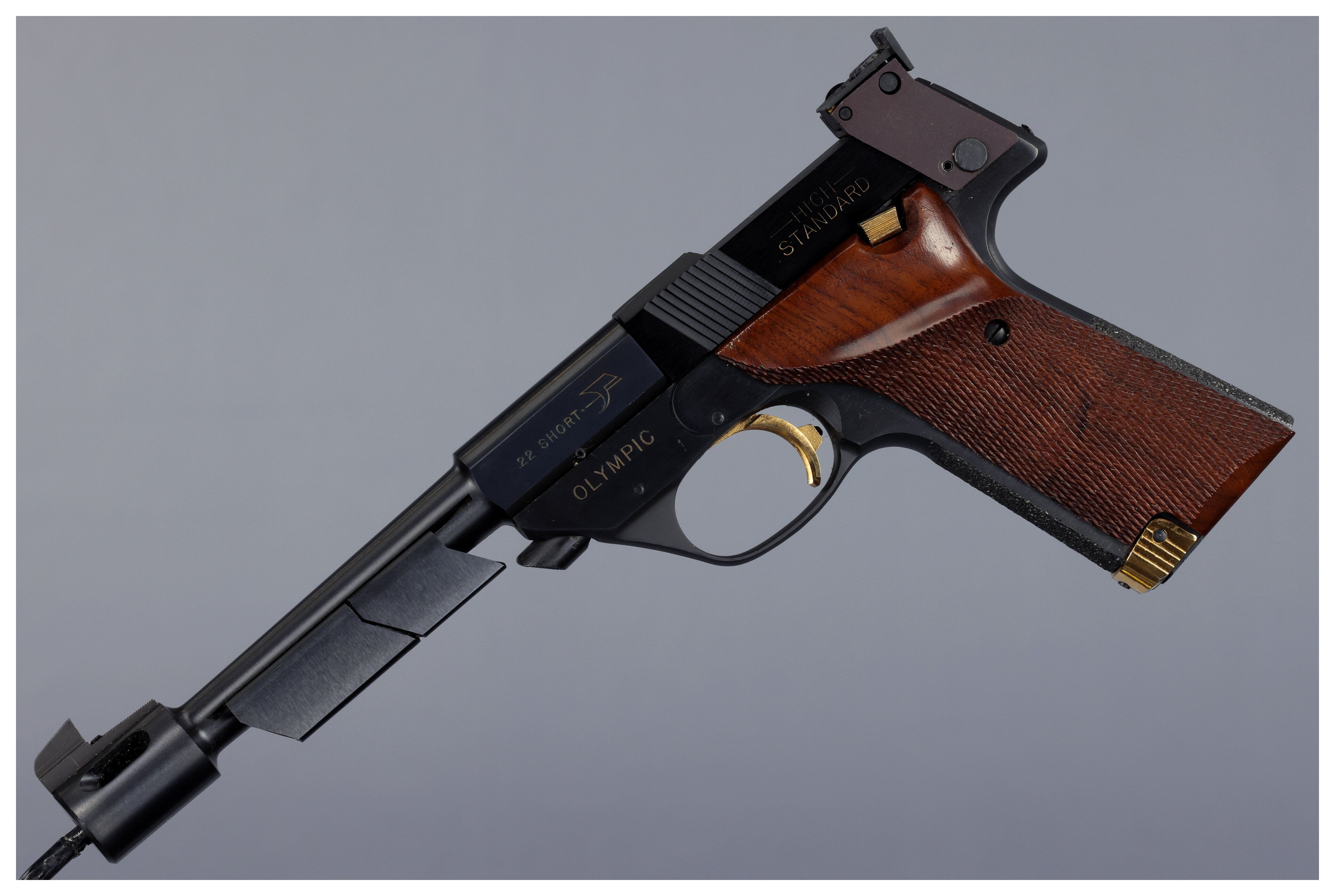 High Standard Olympic Semi-Automatic Target Pistol with Box | Rock ...