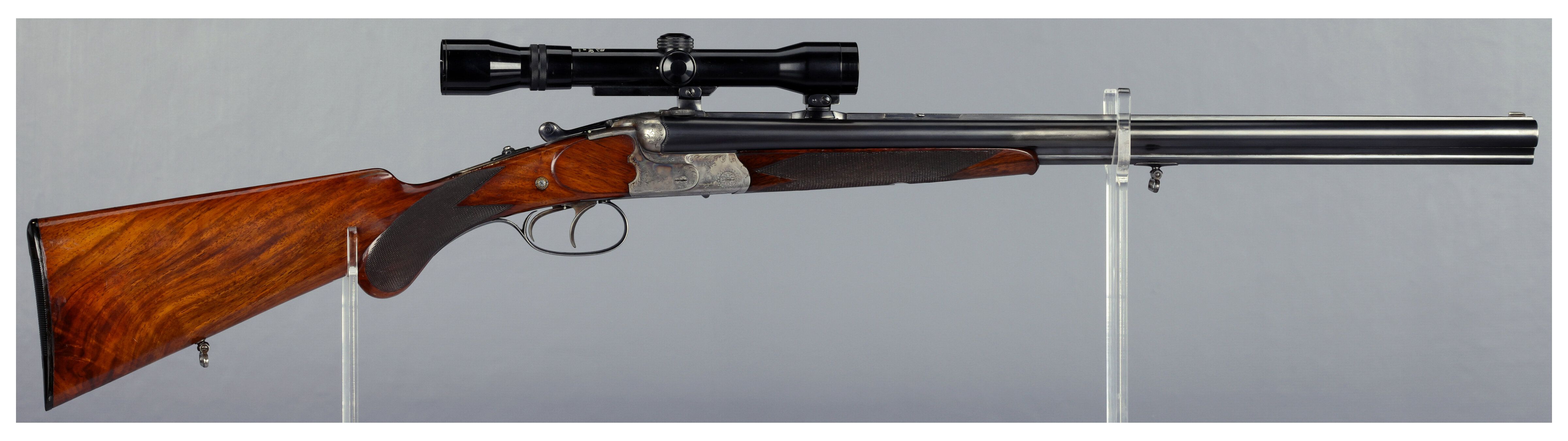 Engraved German Drilling with Scope | Rock Island Auction