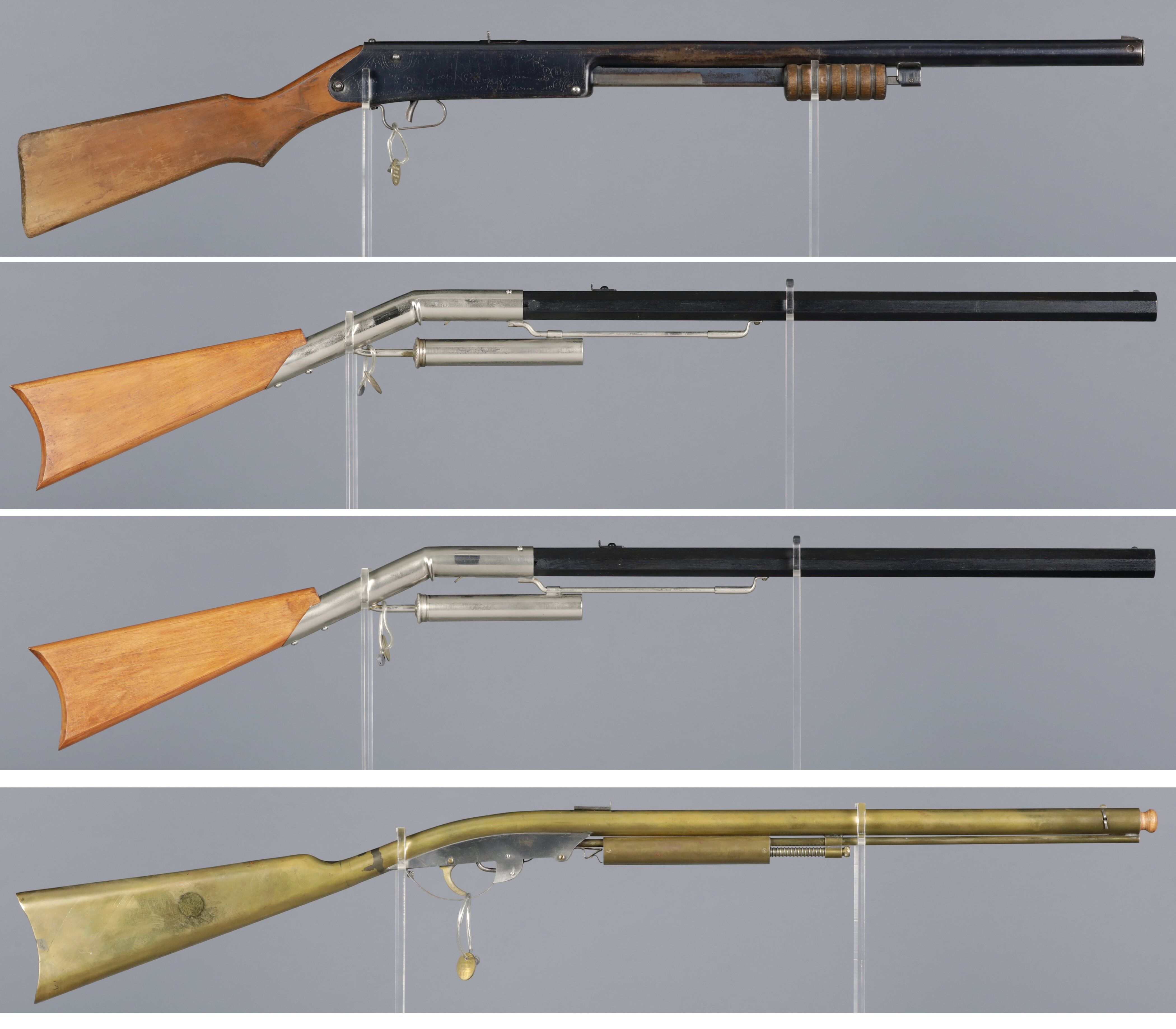 Four Slide Action Air-Rifles | Rock Island Auction