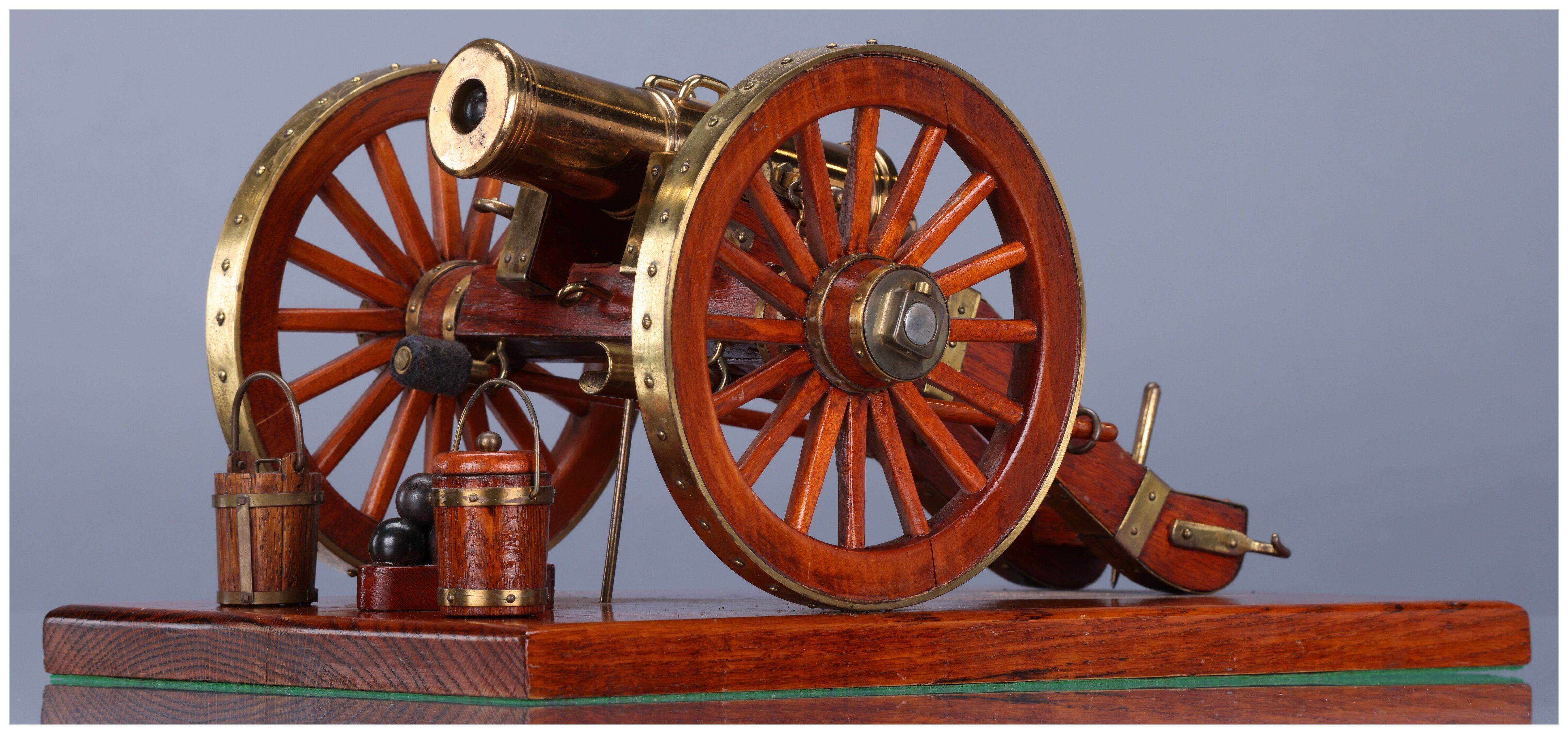 Collection of Three Scale Model Brass Cannons | Rock Island Auction