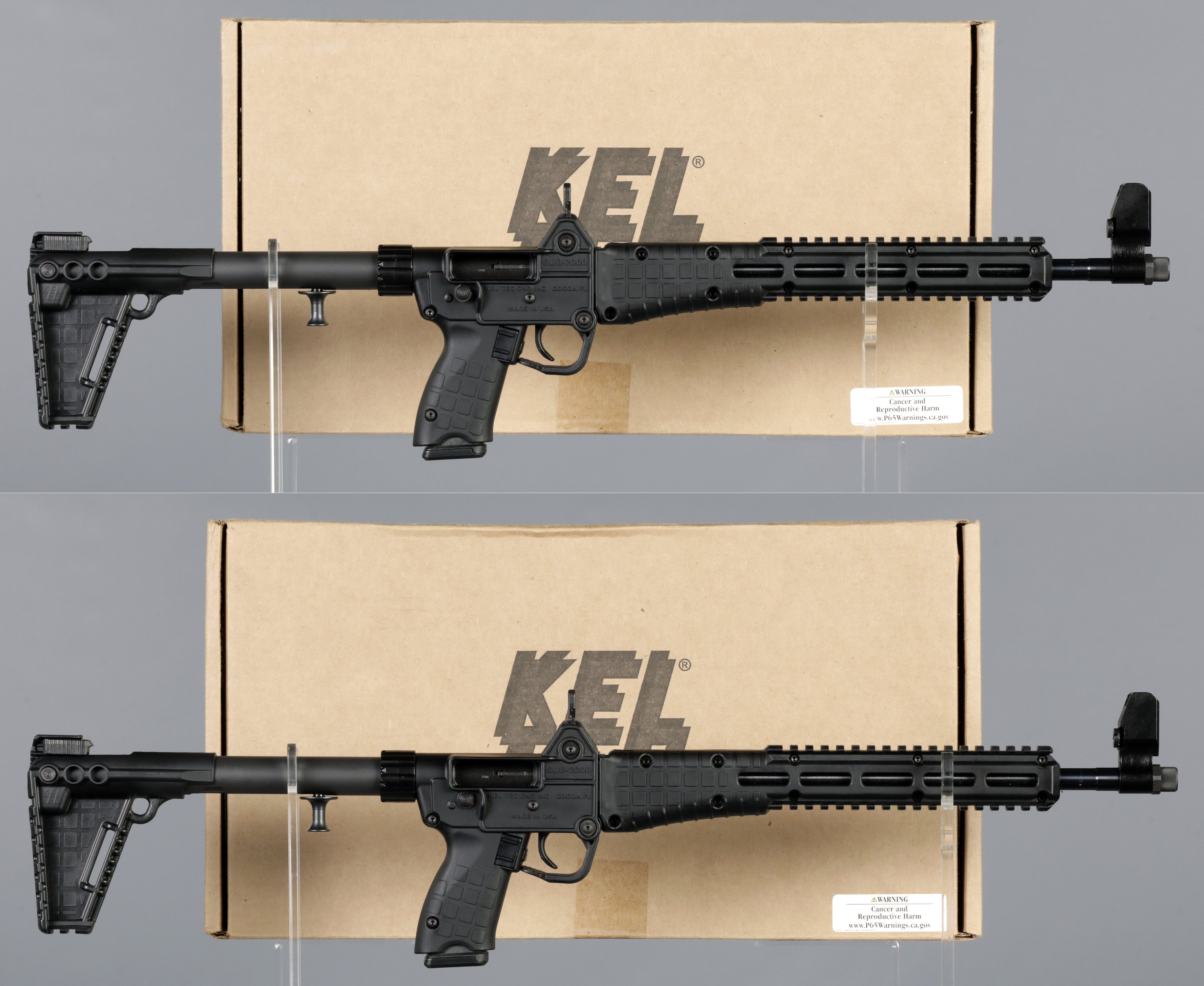 Two Kel Tec Sub-2000 Semi-Automatic Rifles with Boxes | Rock Island Auction