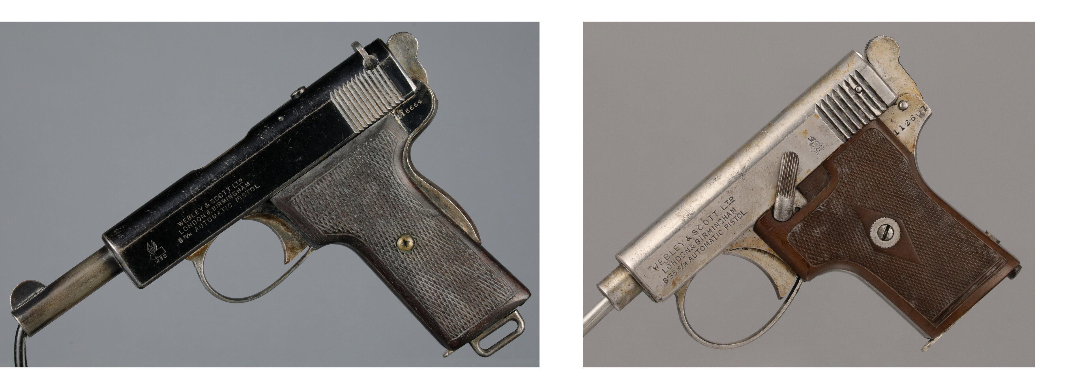 Two Webley & Scott Semi-Automatic Pistols | Rock Island Auction
