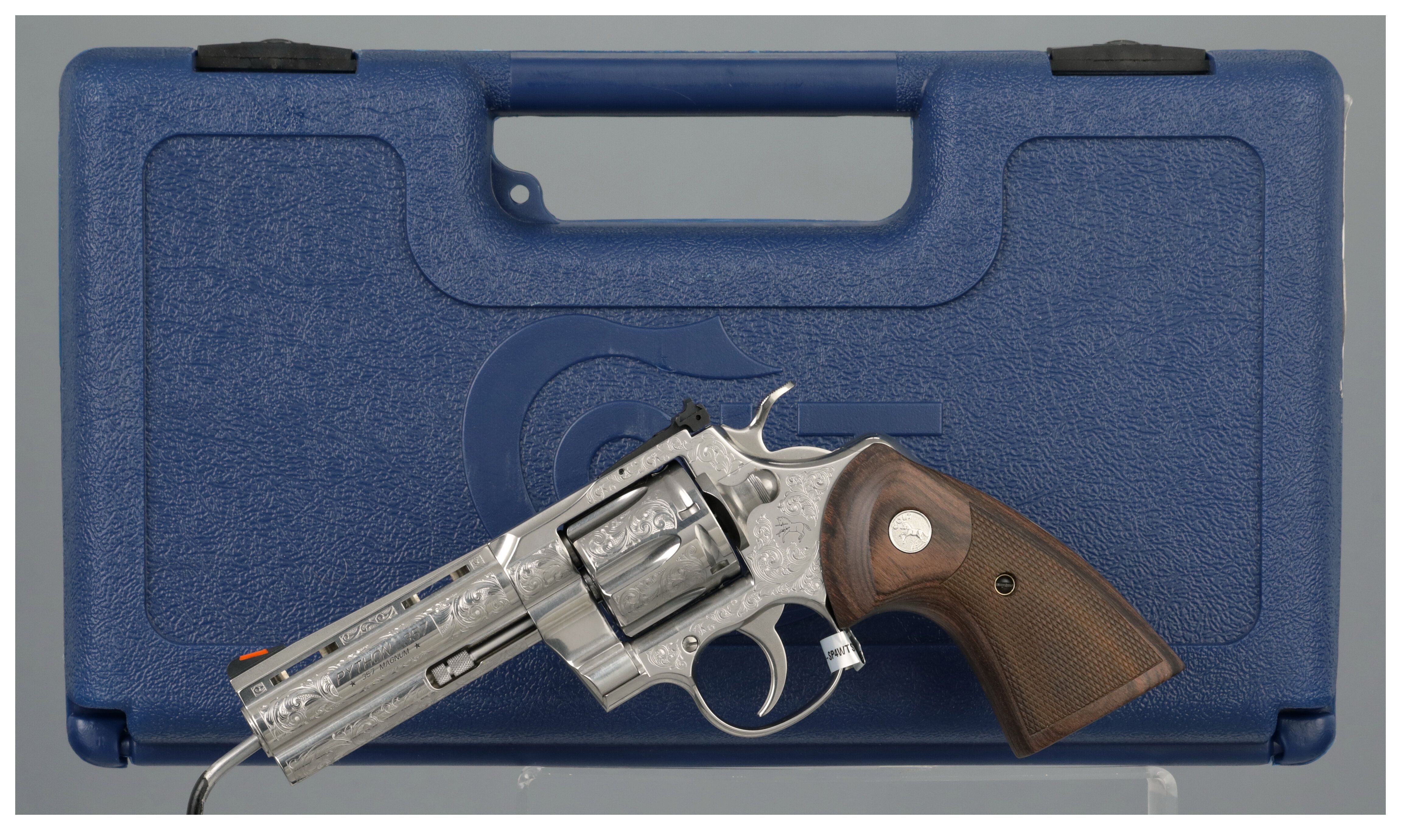 Factory Engraved Colt Python Double Action Revolver with Case | Rock ...