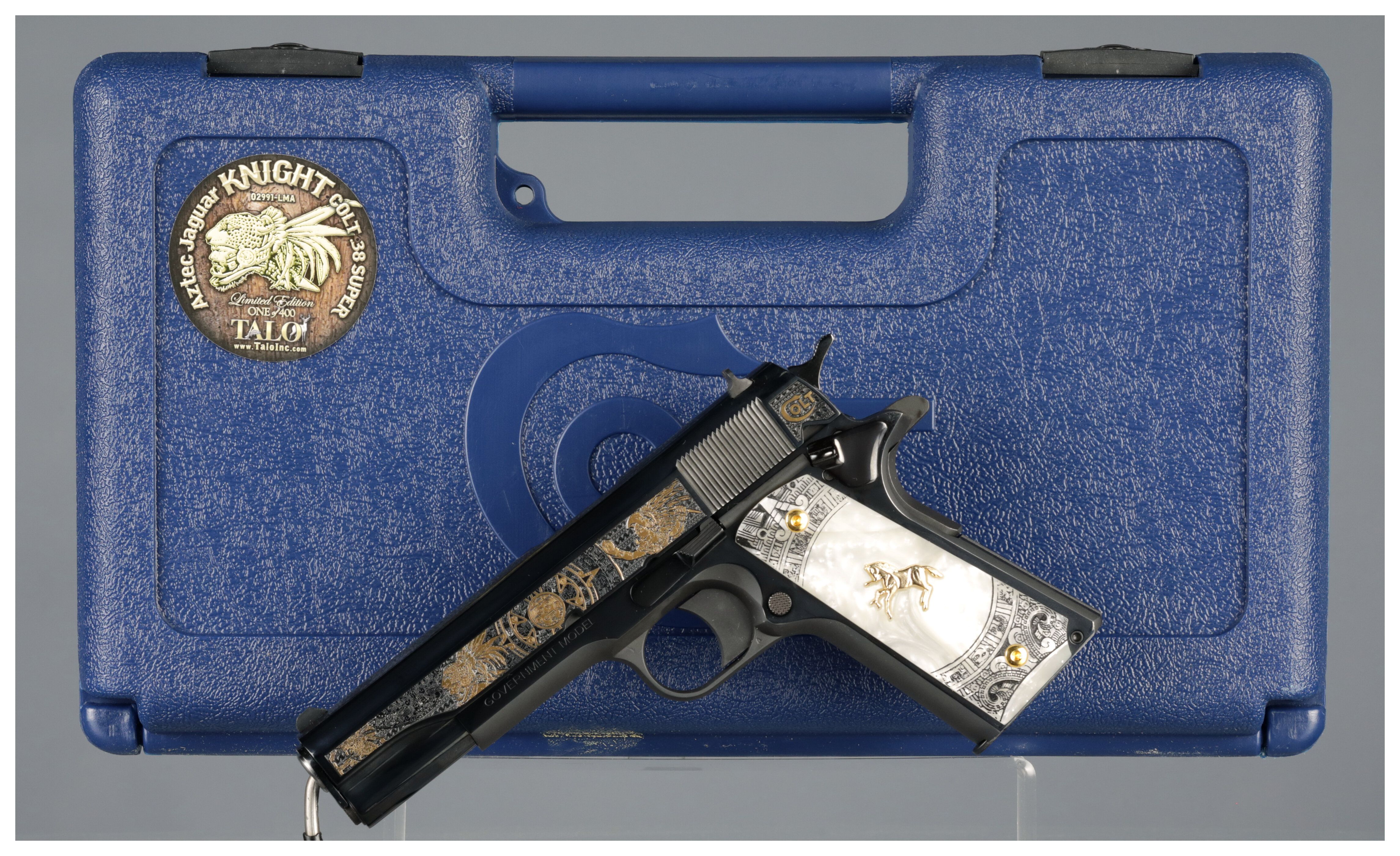 Colt/Talo Aztec Jaguar Knight Edition Government Model Pistol | Rock ...