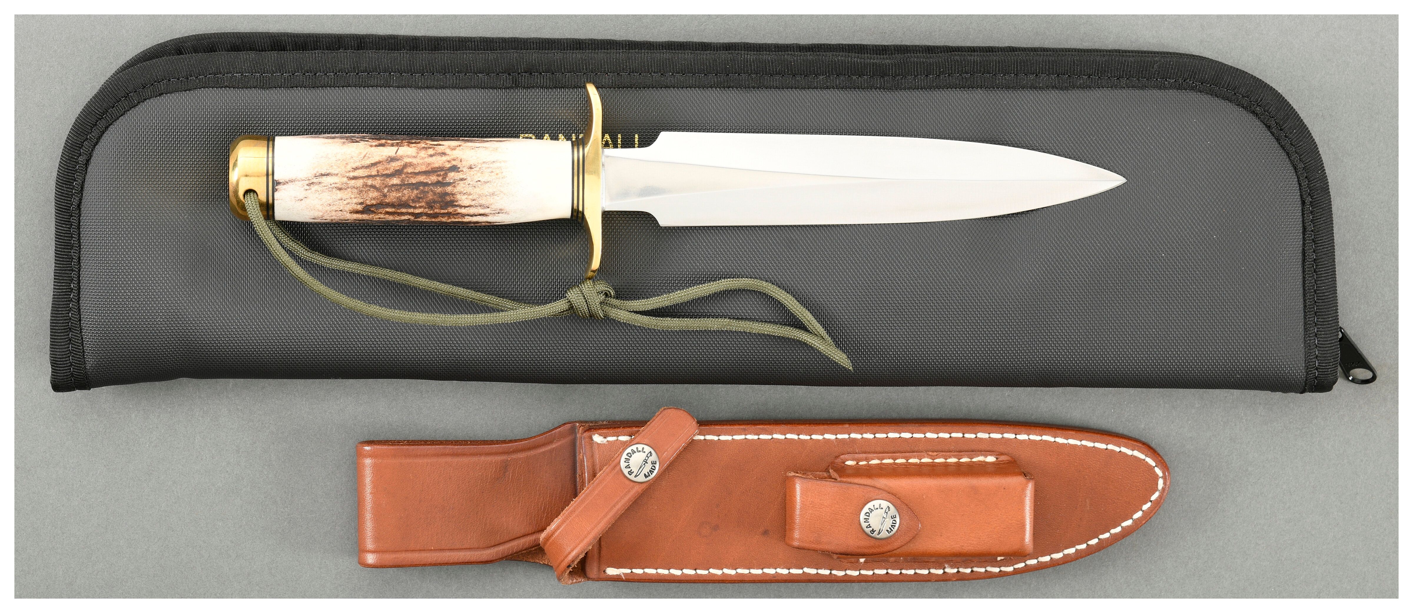 Randall Model 2 Fighting Stiletto Model Knife with Sheath | Rock Island ...