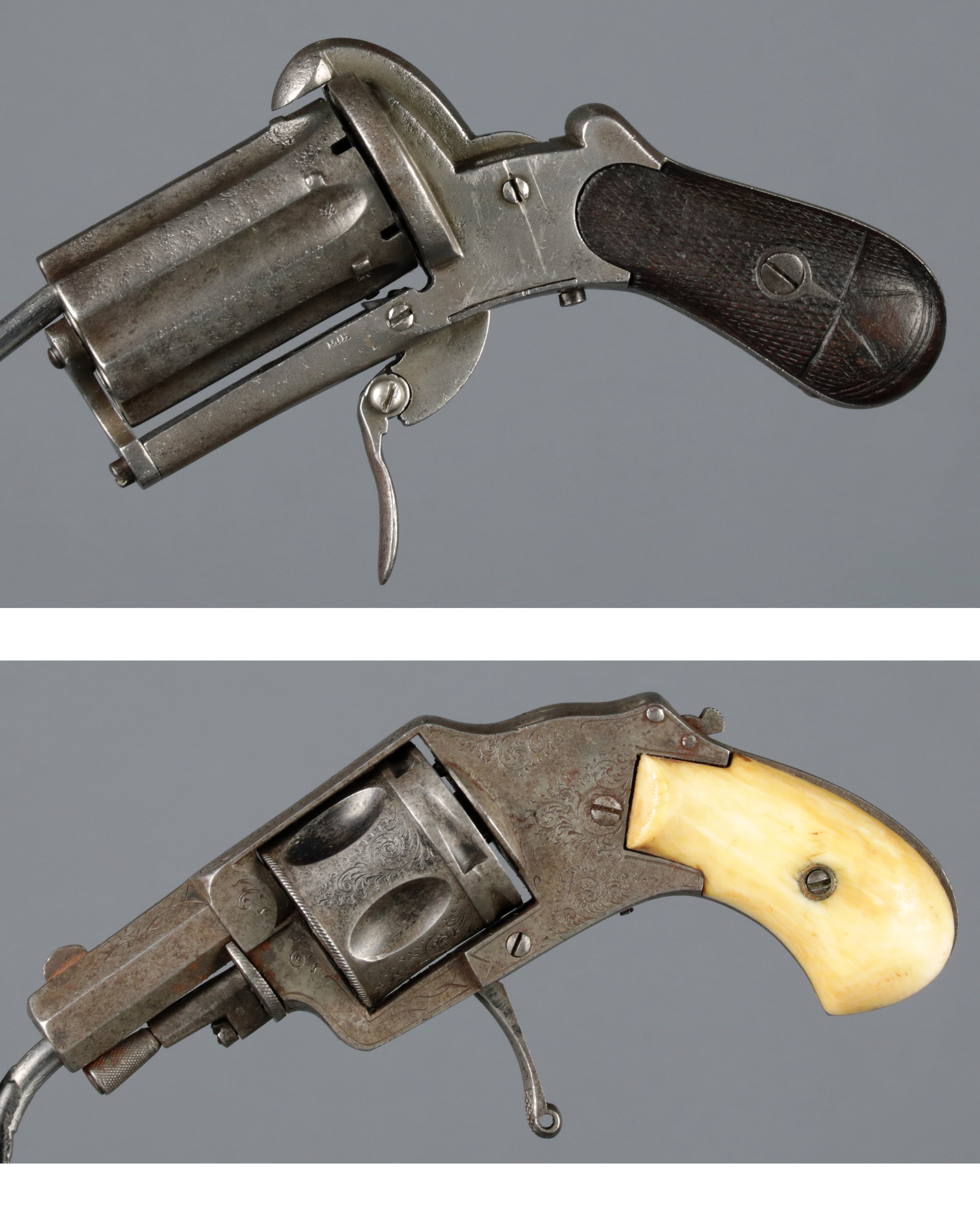 Two Folding Trigger Double Action Revolvers | Rock Island Auction