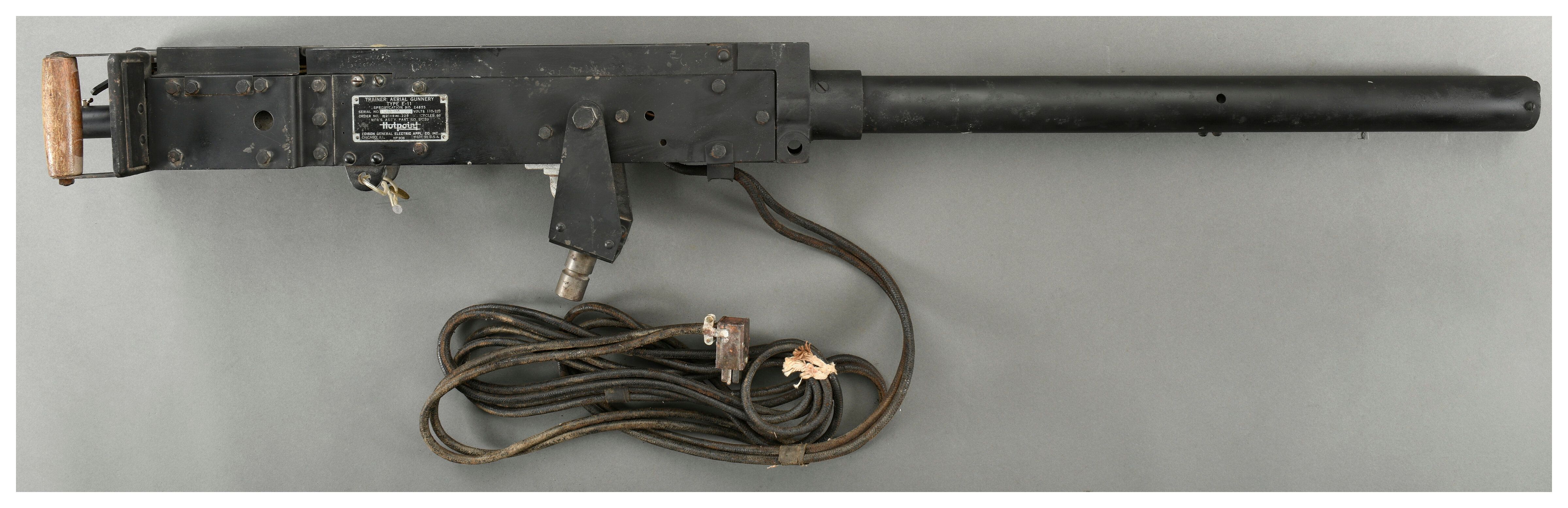 U.S. Edison General Electric Trainer Aerial Gunnery E-11 Air-Gun | Rock ...