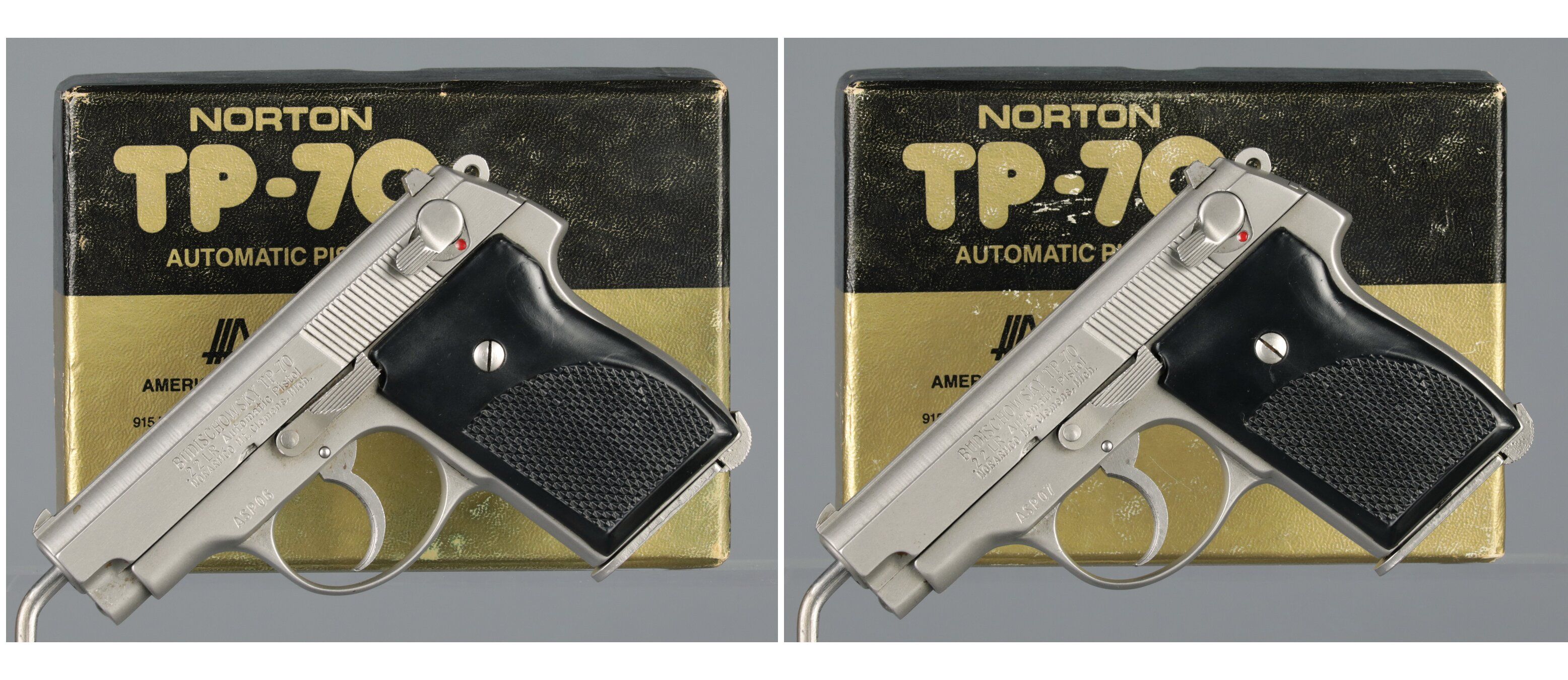 Consecutive Pair of Norarmco Budischowsky TP-70 Pistols | Rock Island ...