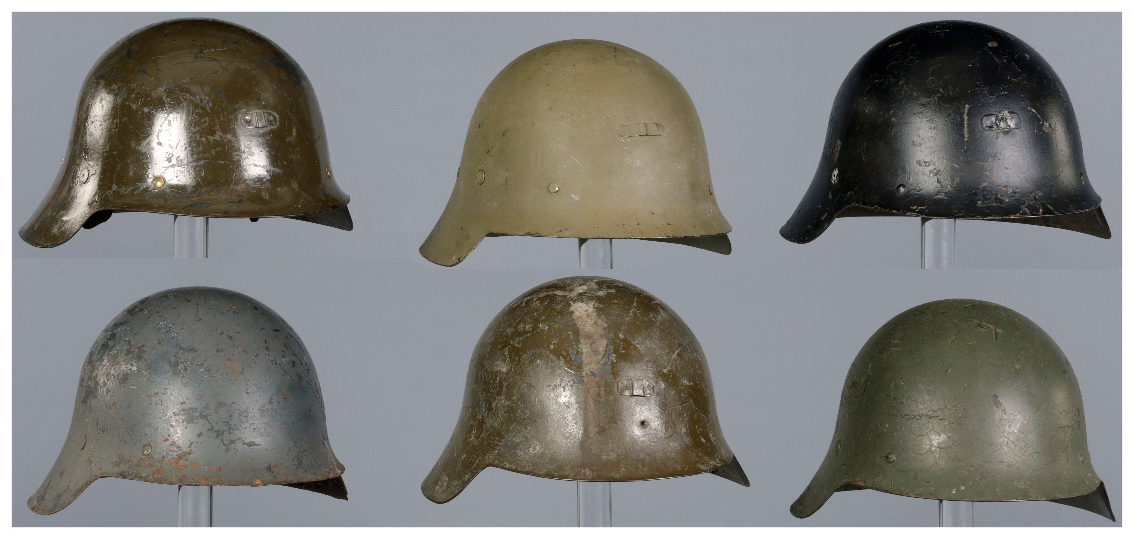 Six Spanish Military Helmets | Rock Island Auction