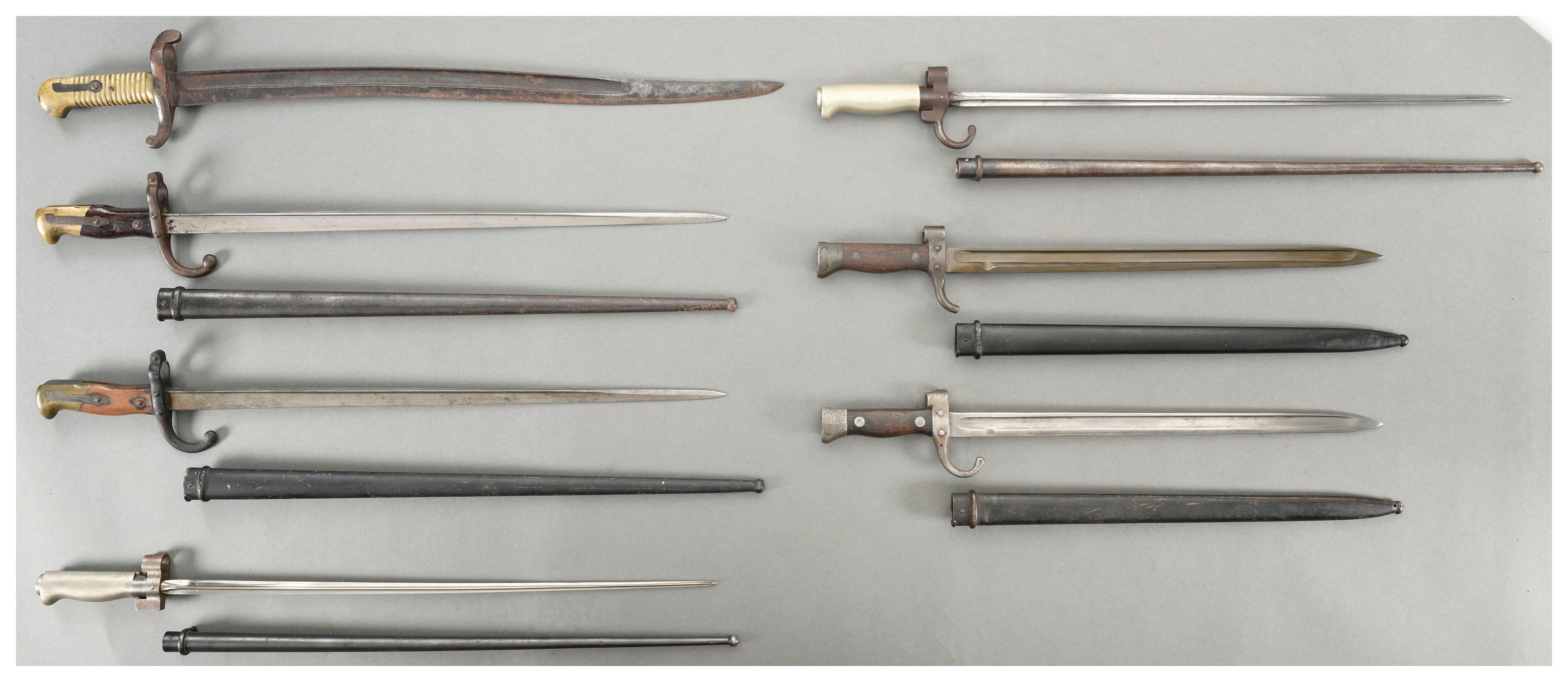 Seven French Military Bayonets | Rock Island Auction