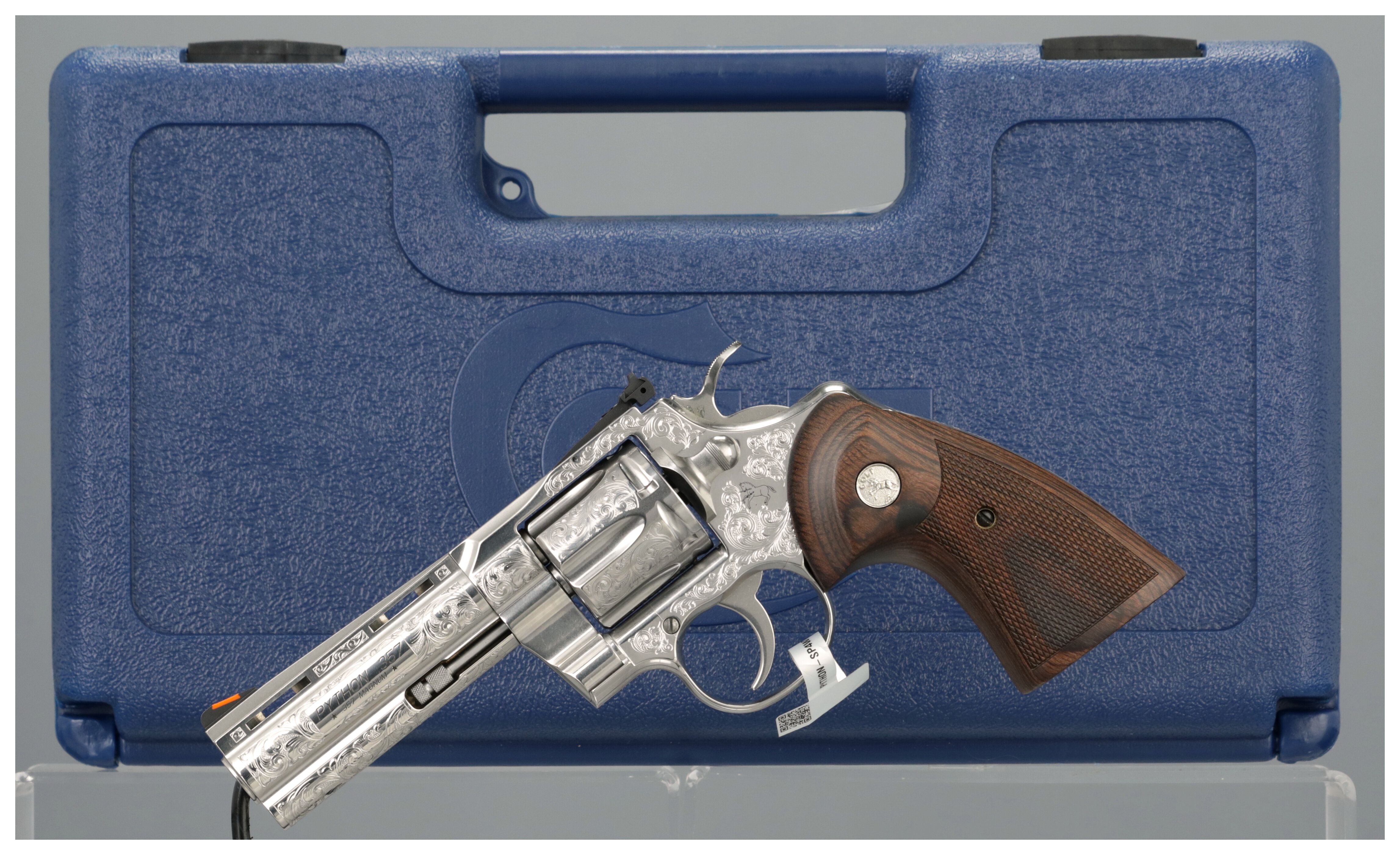 Factory Engraved Colt Python Double Action Revolver with Case | Rock ...