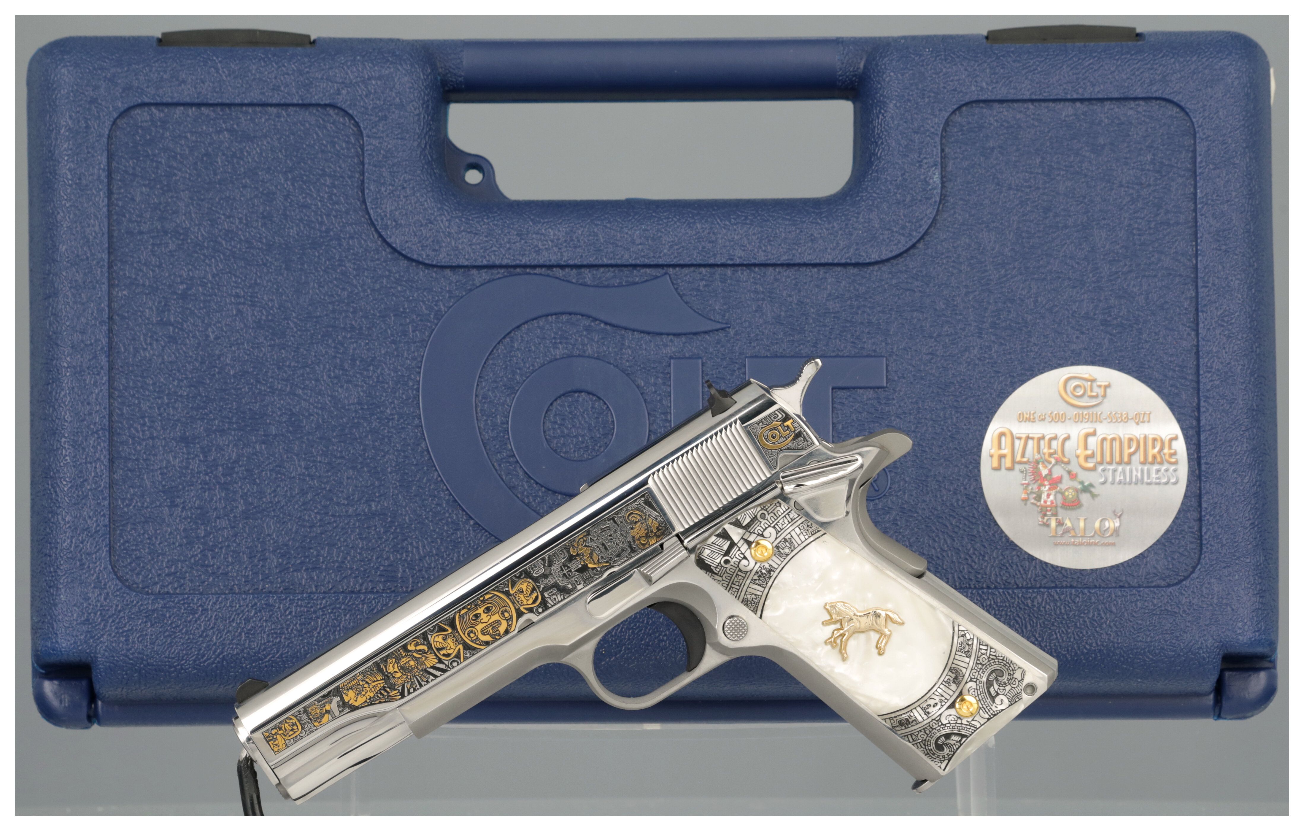 Colt/Talo Aztec Empire Edition Government Model Pistol | Rock Island ...