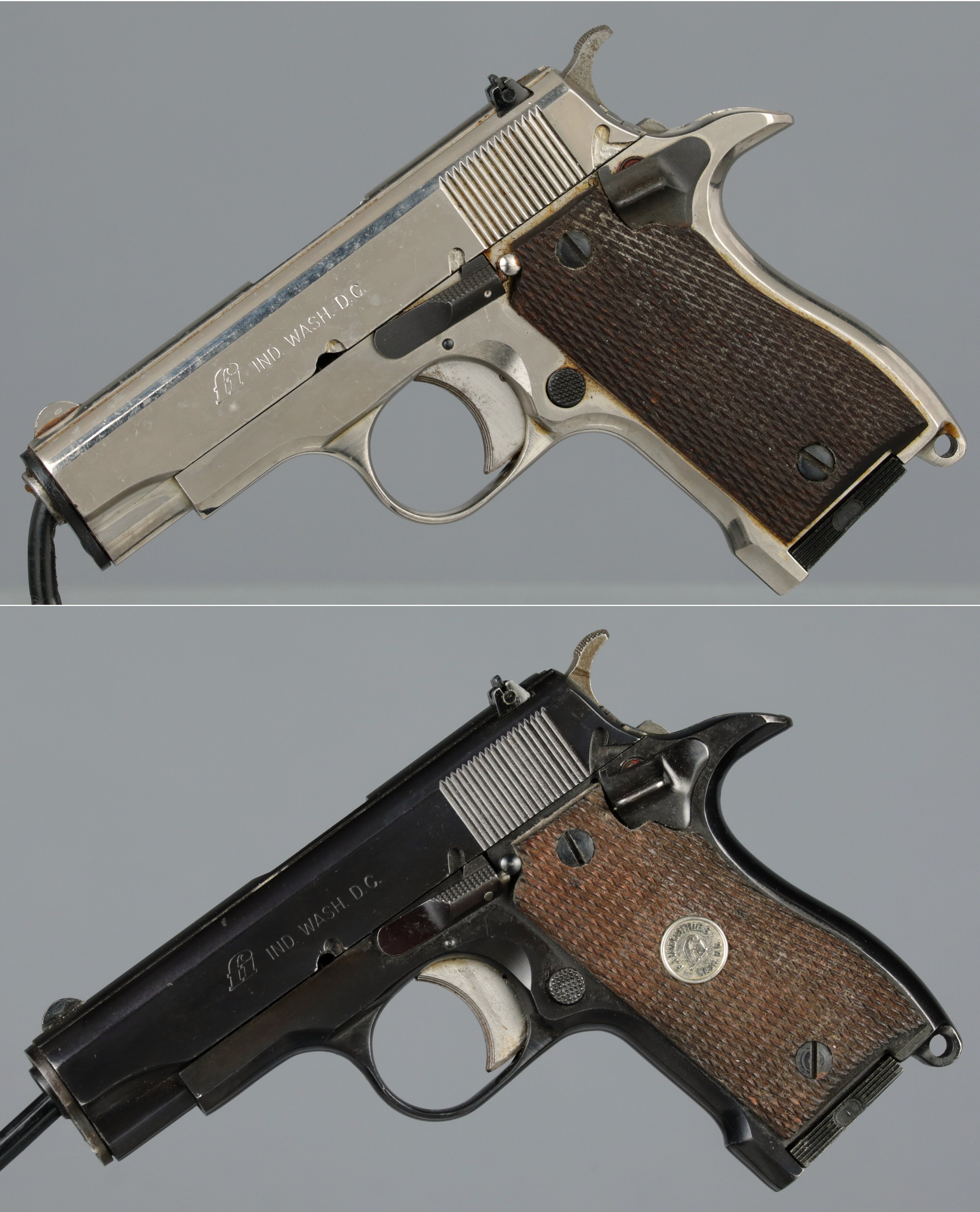 Two FI Industries Model D Semi-Automatic Pistols | Rock Island Auction