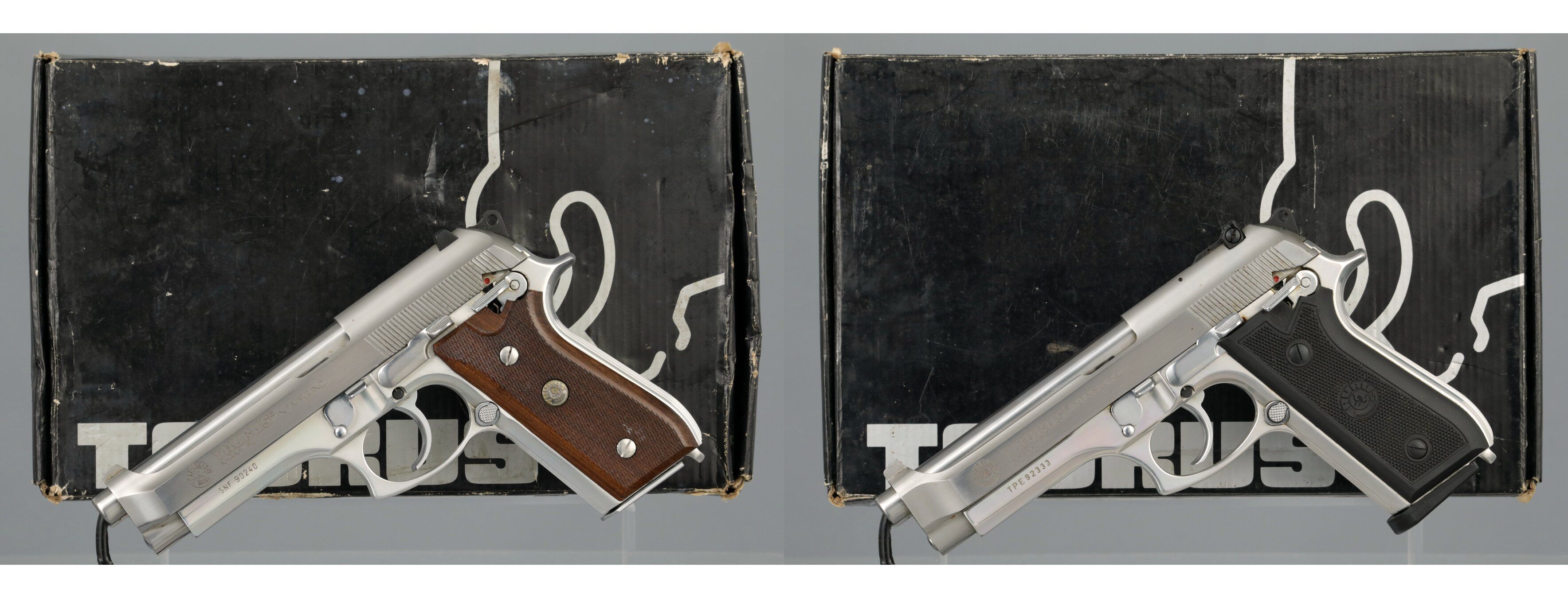 Two Taurus Semi-Automatic Pistols with Boxes | Rock Island Auction