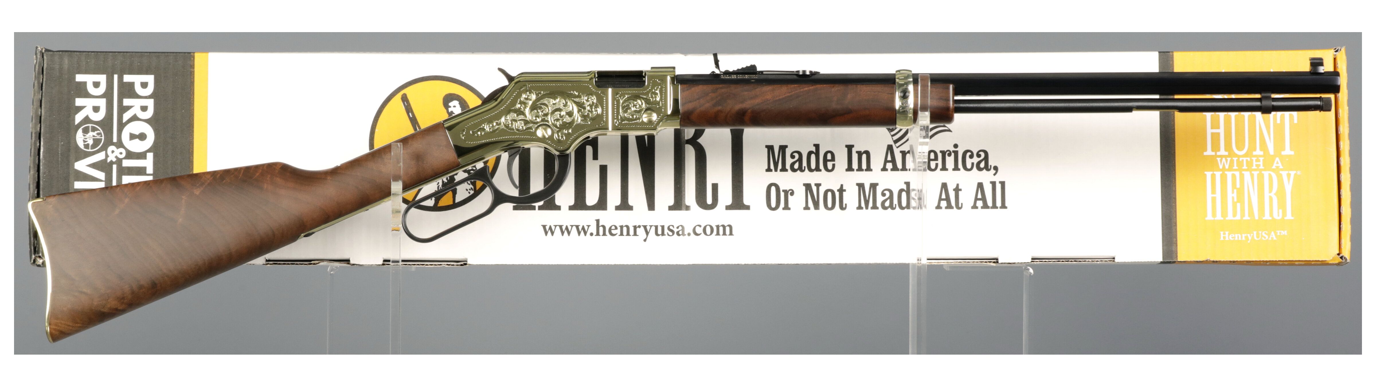 Engraved Henry Repeating Arms H004MD4 Golden Boy Deluxe Rifle | Rock ...