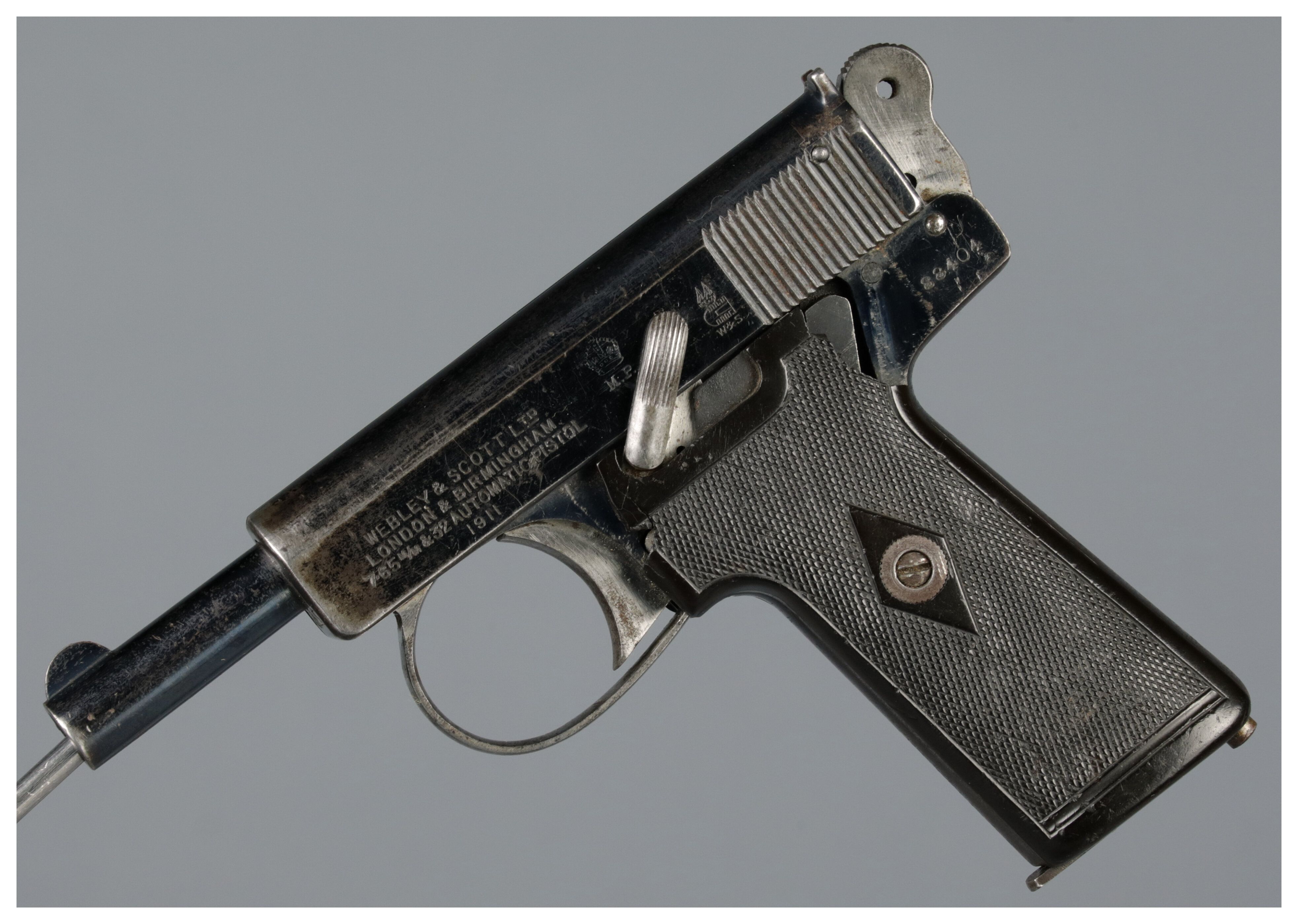 Webley & Scott Model 1908 Semi-Automatic Pistol | Rock Island Auction