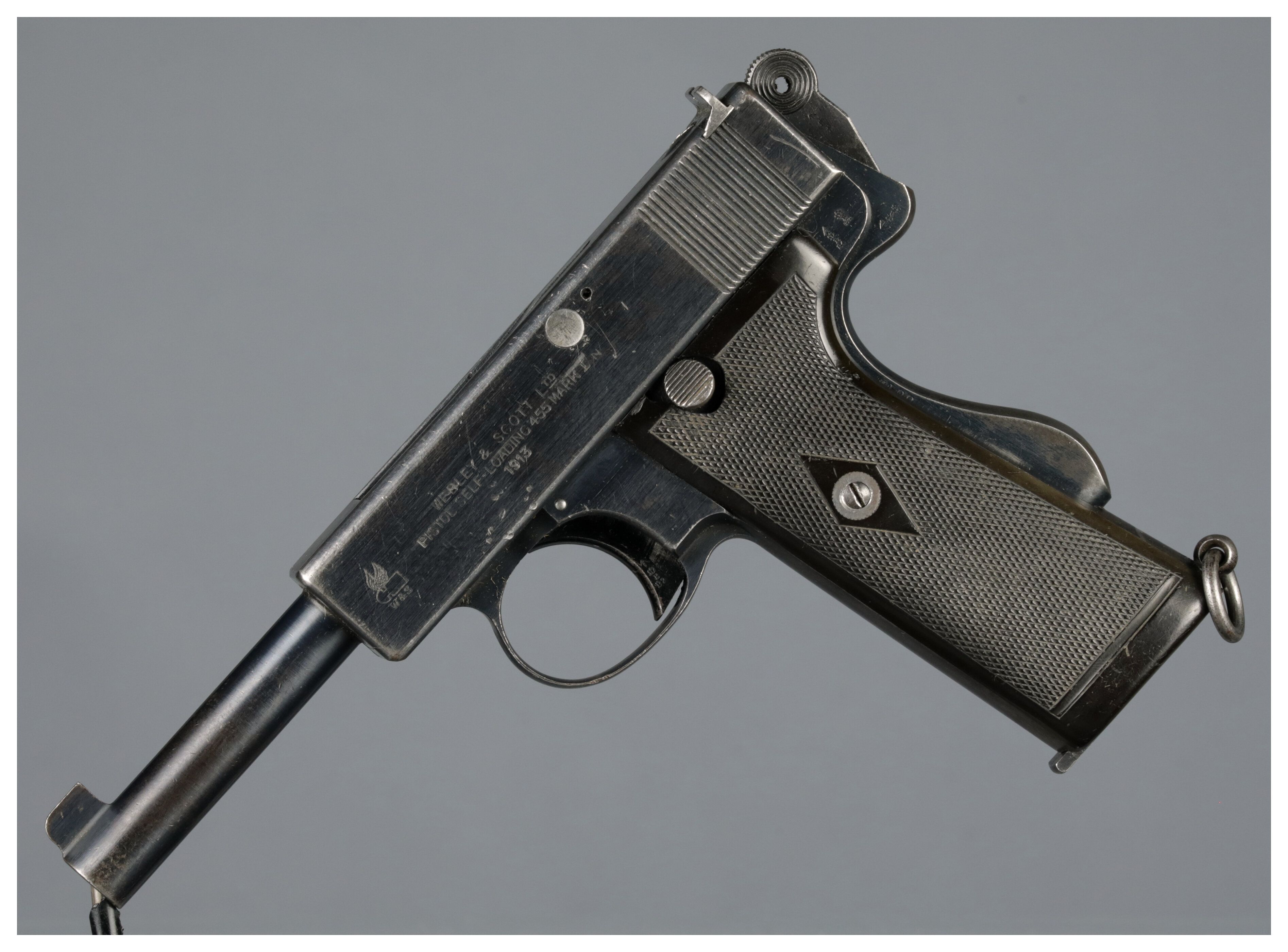 British Webley & Scott Mark I Navy Self-Loading Pistol | Rock Island ...