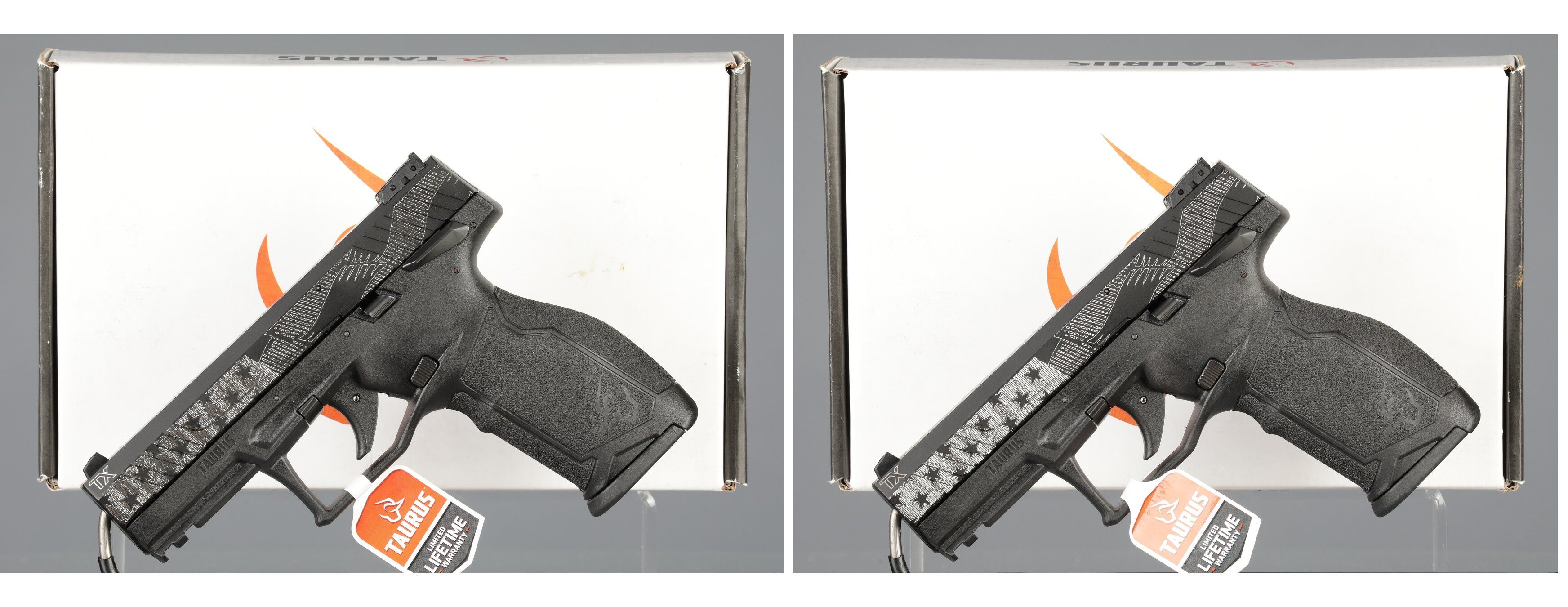 Two Engraved Taurus TX Talo Edition Pistols with Boxes | Rock Island ...
