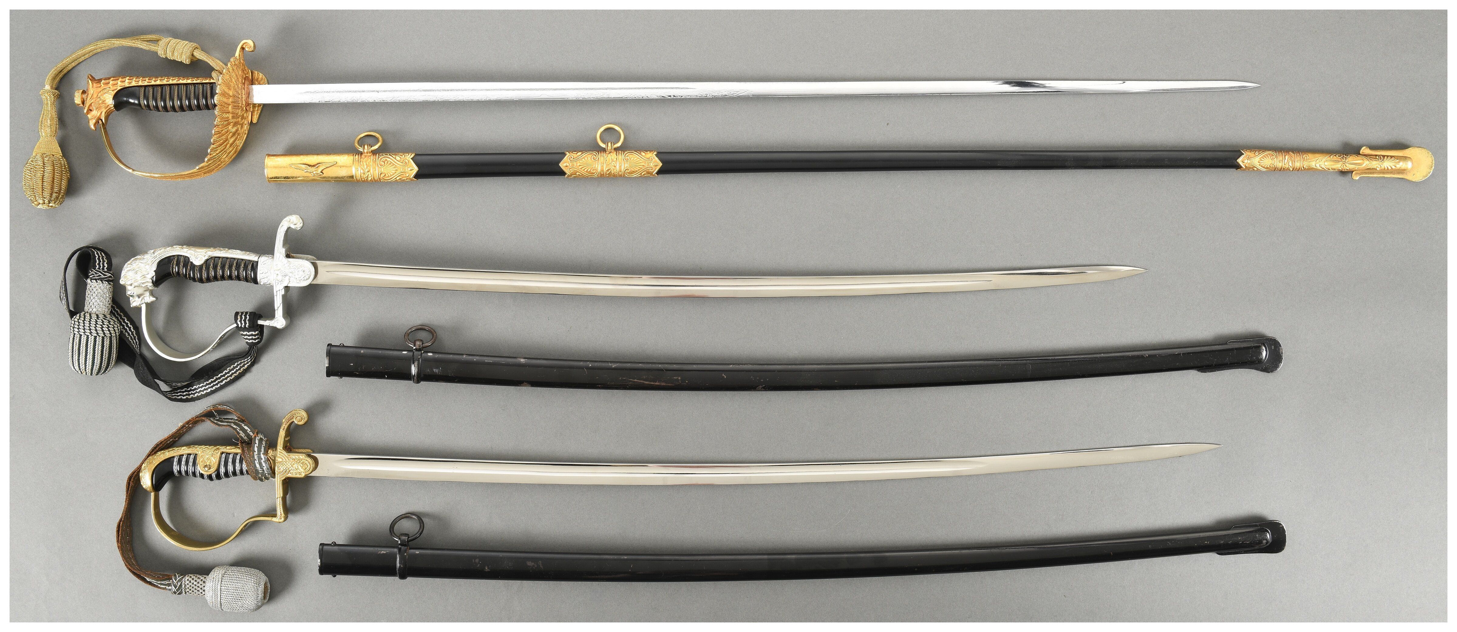Three World War II Dress Swords | Rock Island Auction