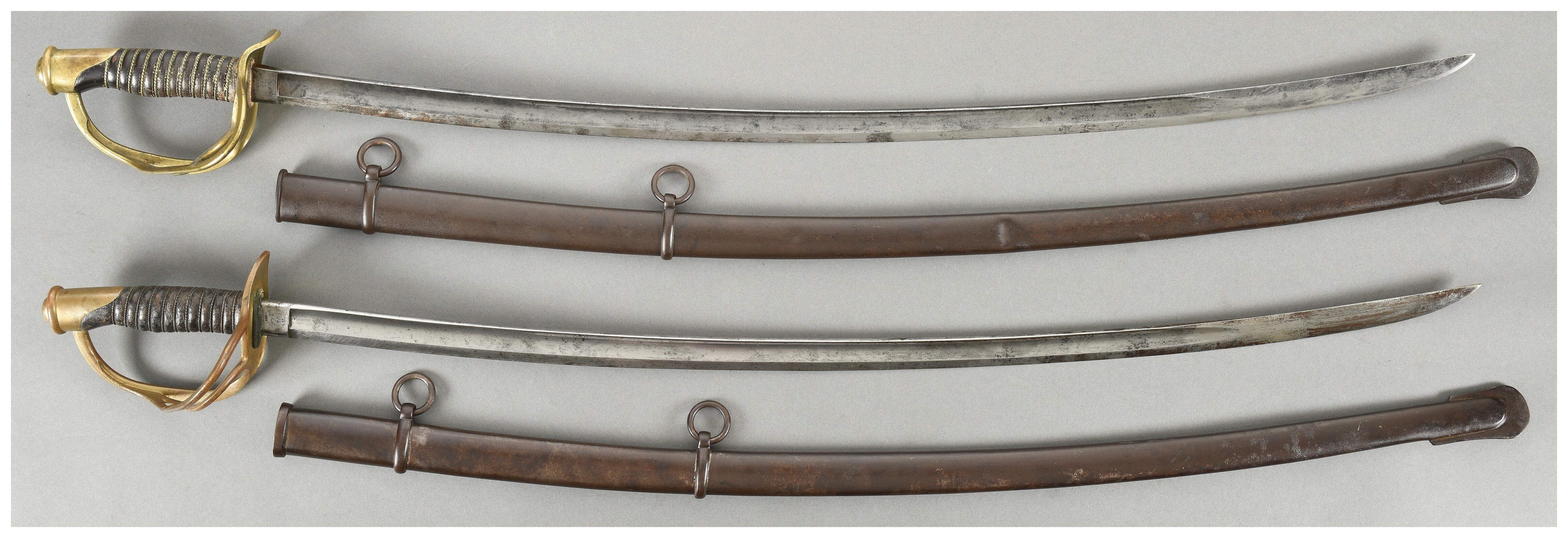 Two US Cavalry Sabers with Scabbards | Rock Island Auction