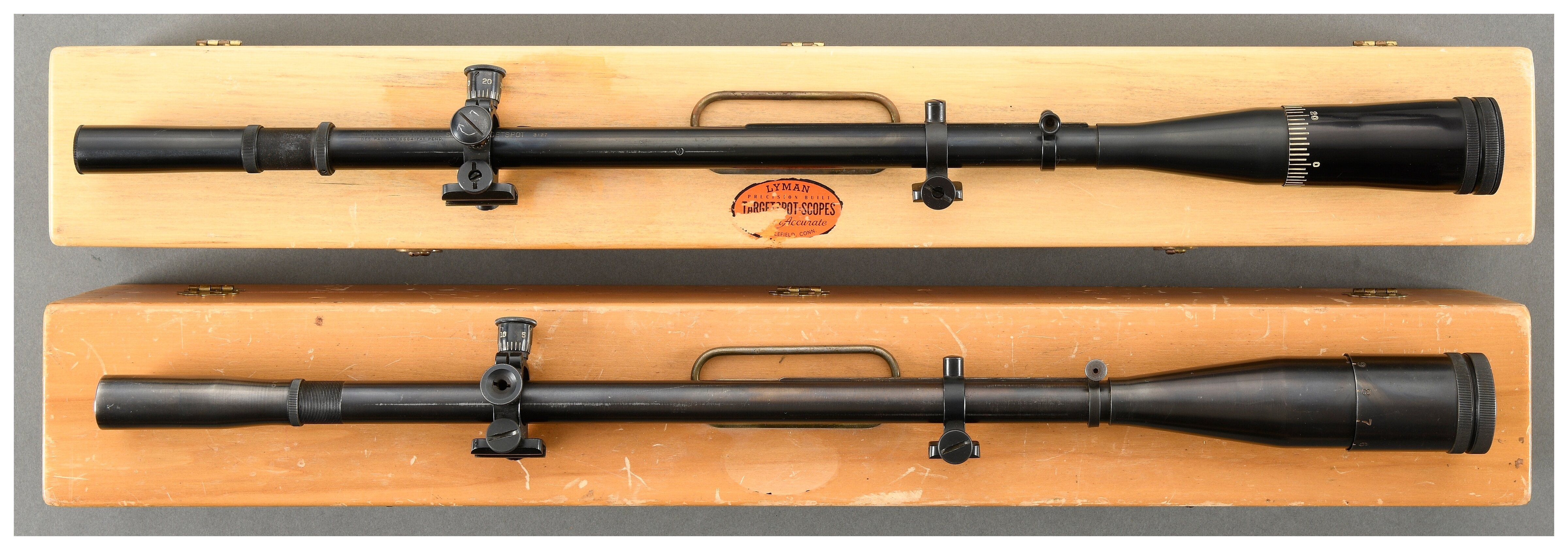 Two Long Range Scopes with Cases | Rock Island Auction